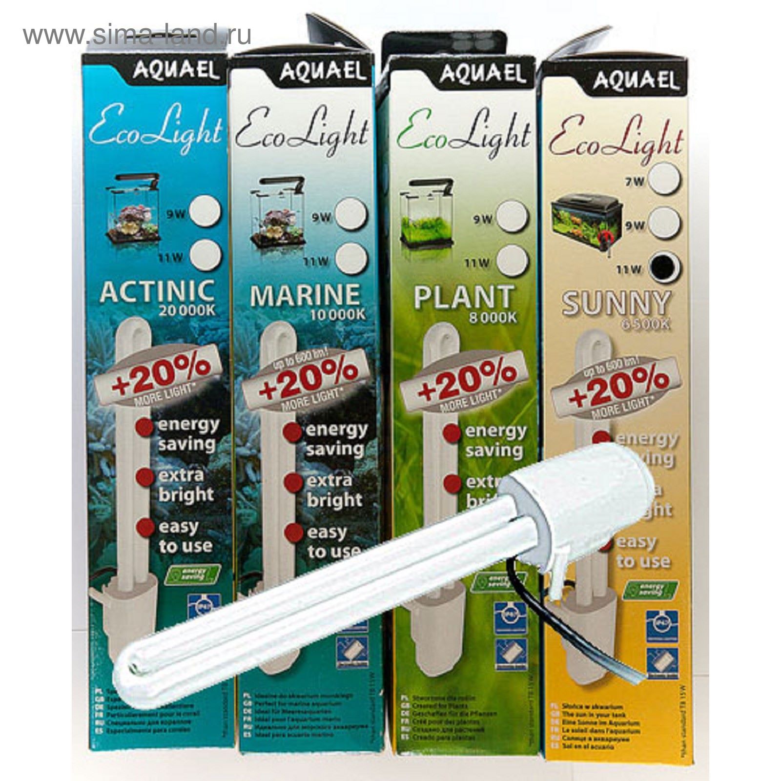 Модуль освещения Aqua El EСОLIGHT ACTINIC 9 W 20000 K (1614110 ...