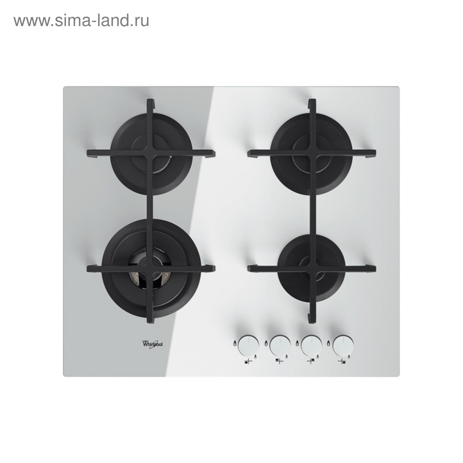 Варочная поверхность Whirlpool GOA 6423/WH, газовая, 4 конфорки, белая ...