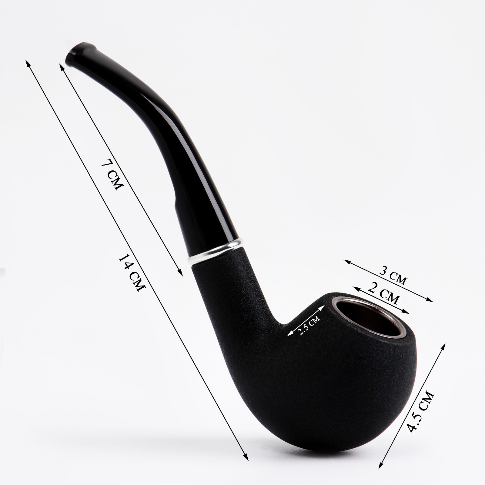 Трубка для курения табака "Командор", классическая, l-14 см (278192 ...