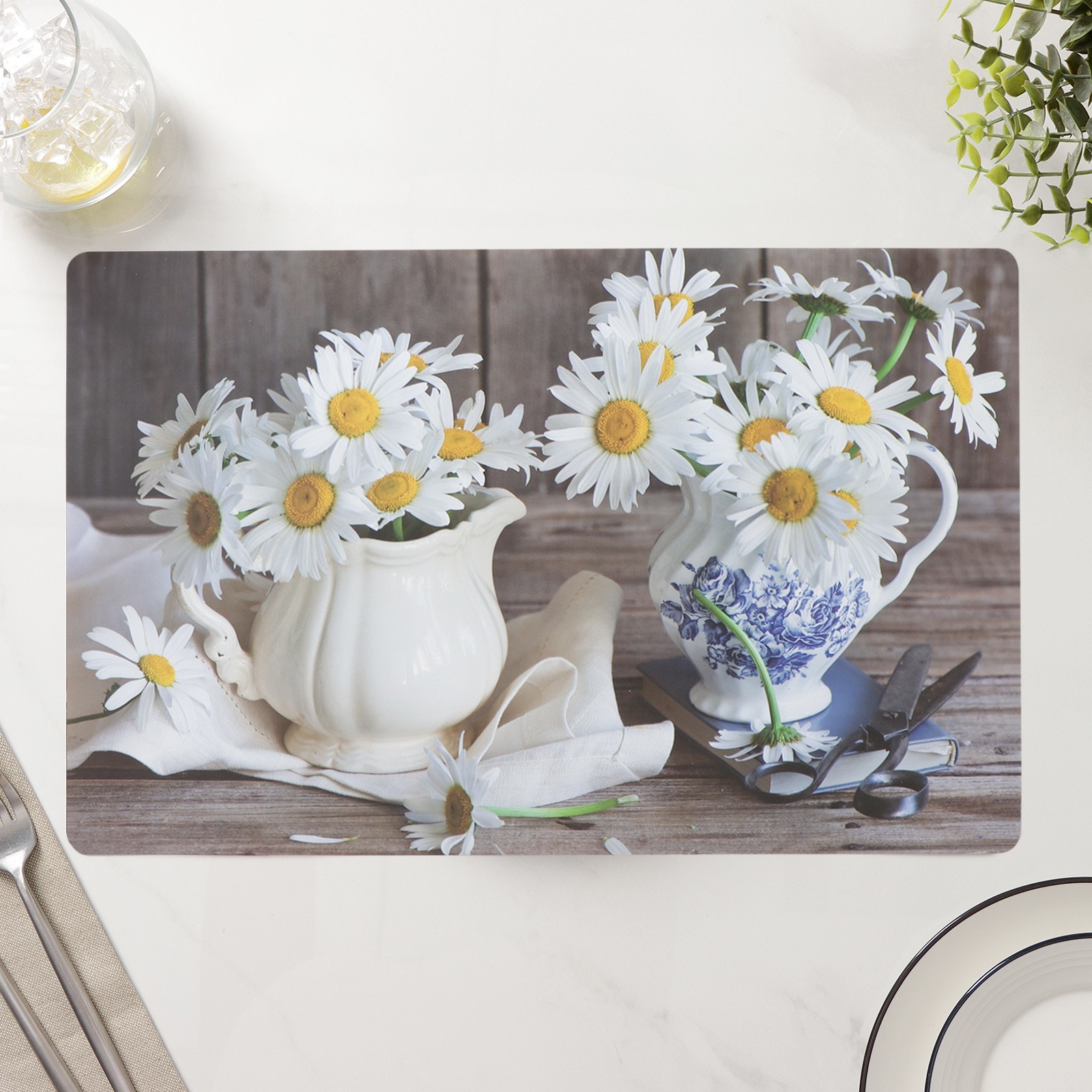 Салфетка сервировочная на стол «Ромашки», 26×41 см (2342260) - Купить ...