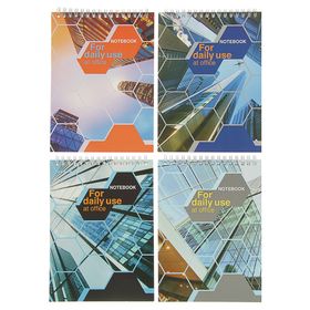 Блокнот А5, 60 листов на гребне Office building, МИКС (17333) - Купить ...