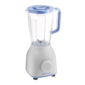 Блендер WILLMARK WTB-500W, стационарный, 500 Вт, 1.5 л, 2 скорости, бело-голубой (2624999 ...