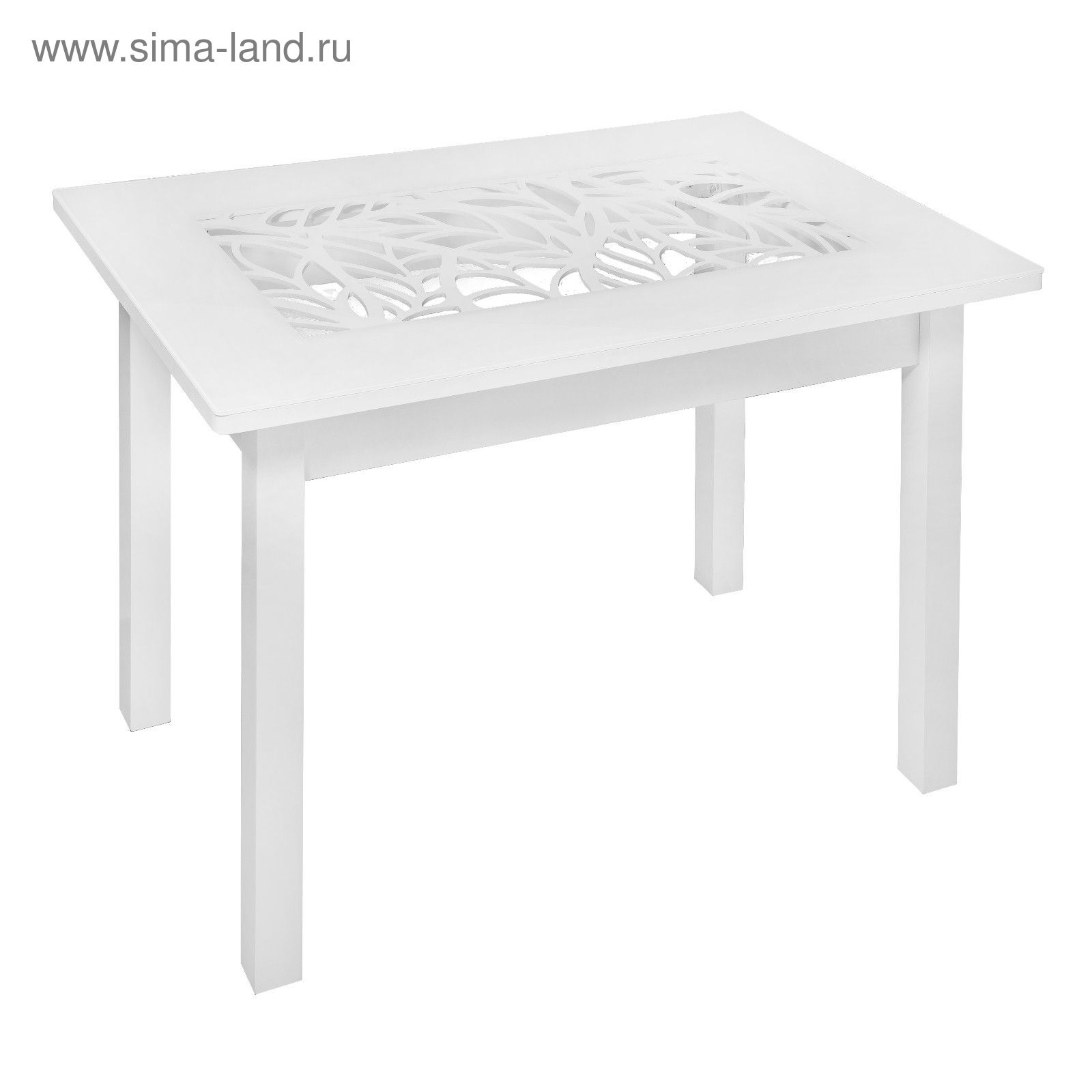 Стол обеденный прямоугольный Ажур - Мажор Р-15 ЛДСП Белый (2474183 ...
