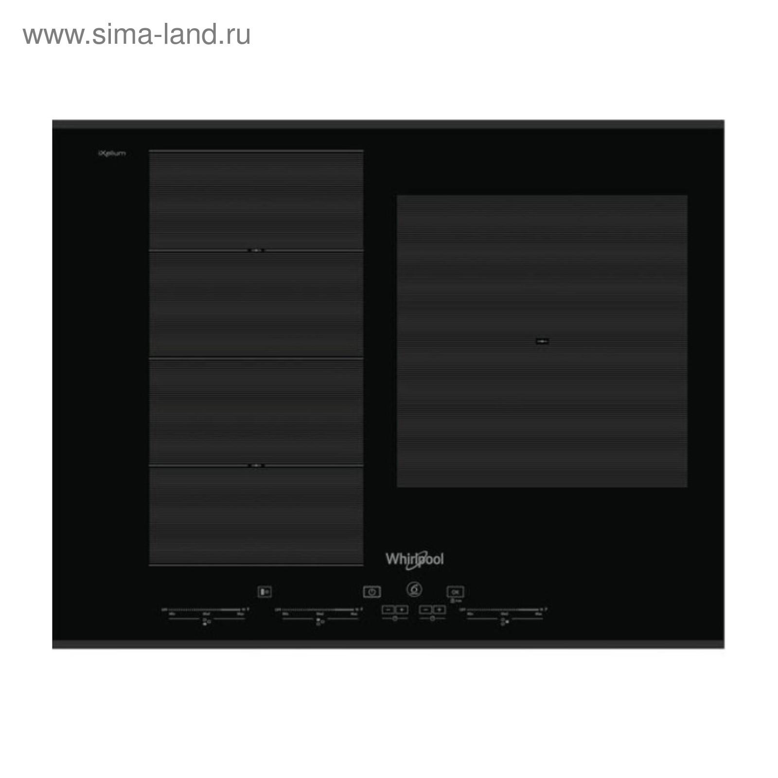 Варочная поверхность Whirlpool SMC 653 F/BT/IXL, индукционная, 3 ...