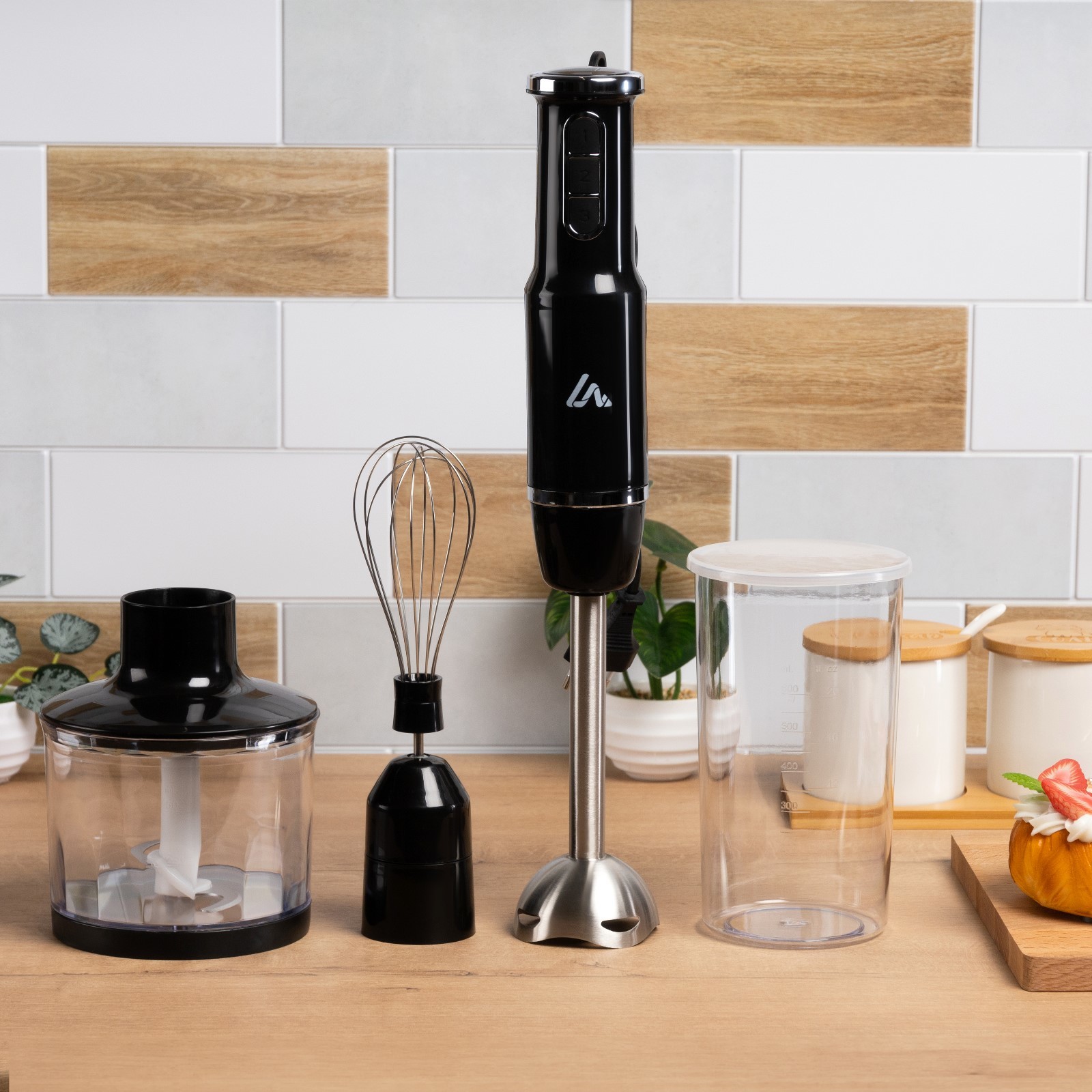 УЦЕНКА Блендер Luazon LBR-02, погружной, 650 Вт, 0.3/0.6 л, 3 скорости ...