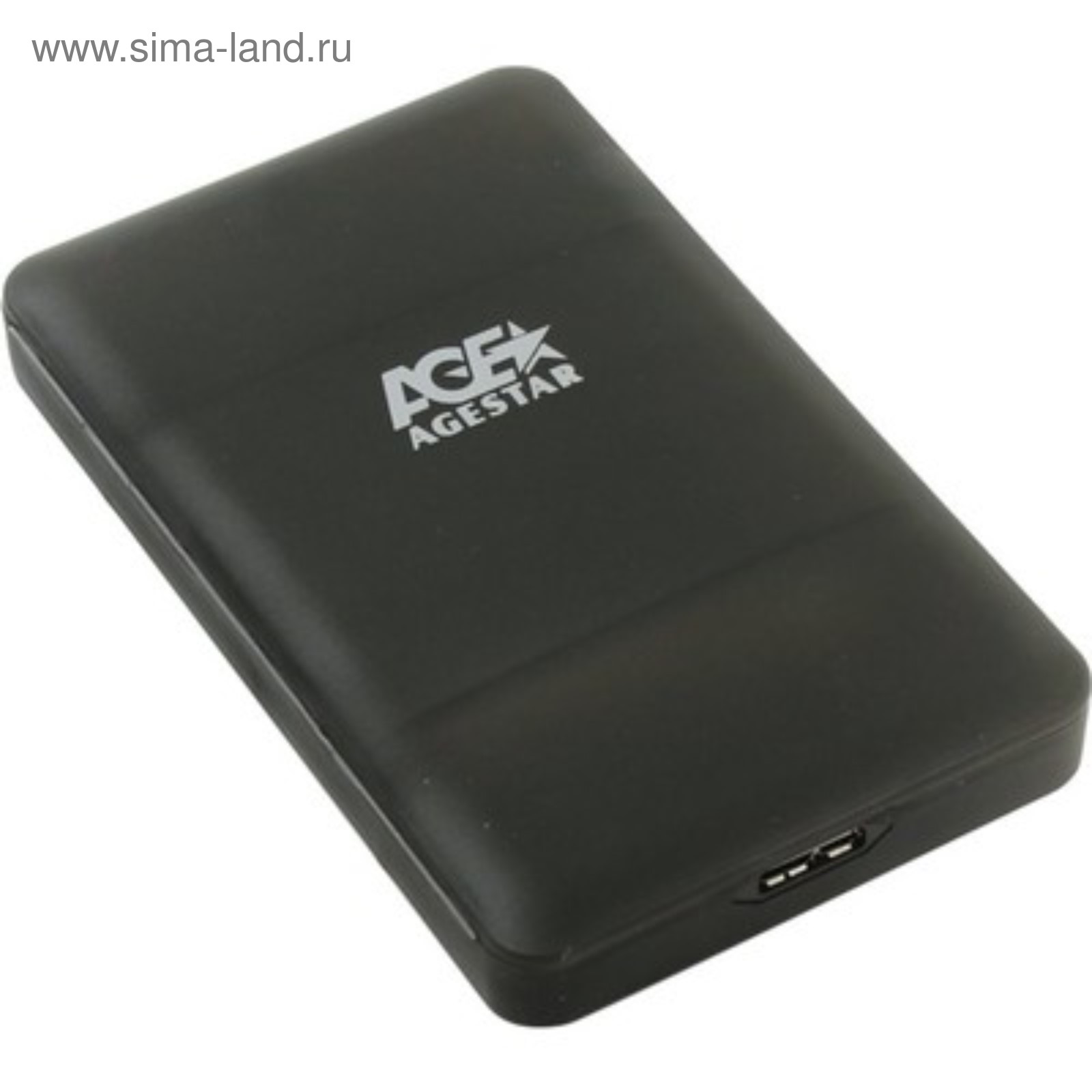 Внешний корпус для HDD/SSD AgeStar 31UBCP3C SATA пластик черный 2.5 ...