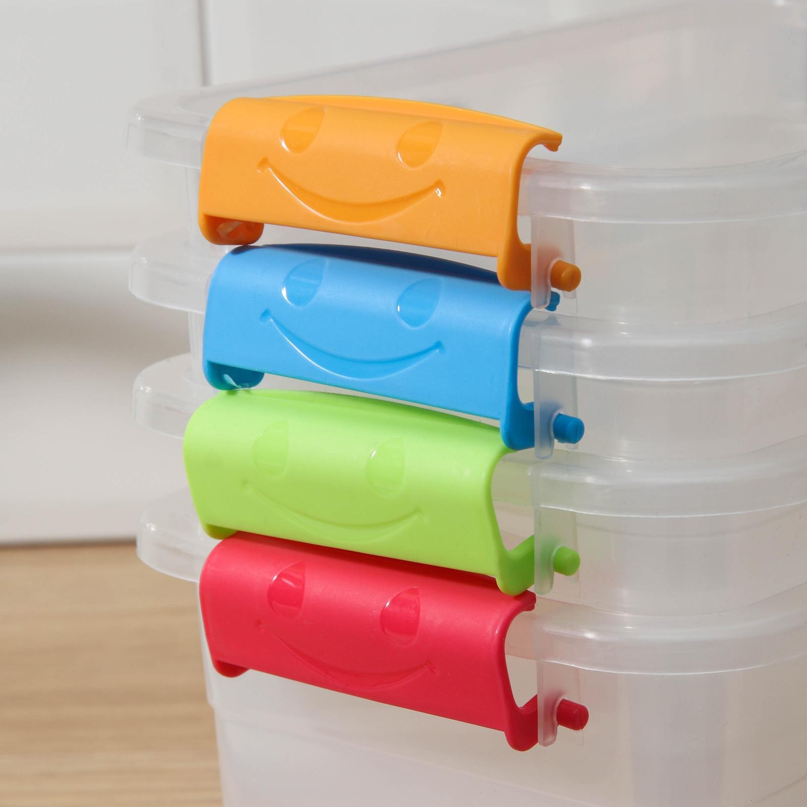 Контейнер для хранения пластиковый с крышкой «Дипломат», 25×17.5×13 см ...