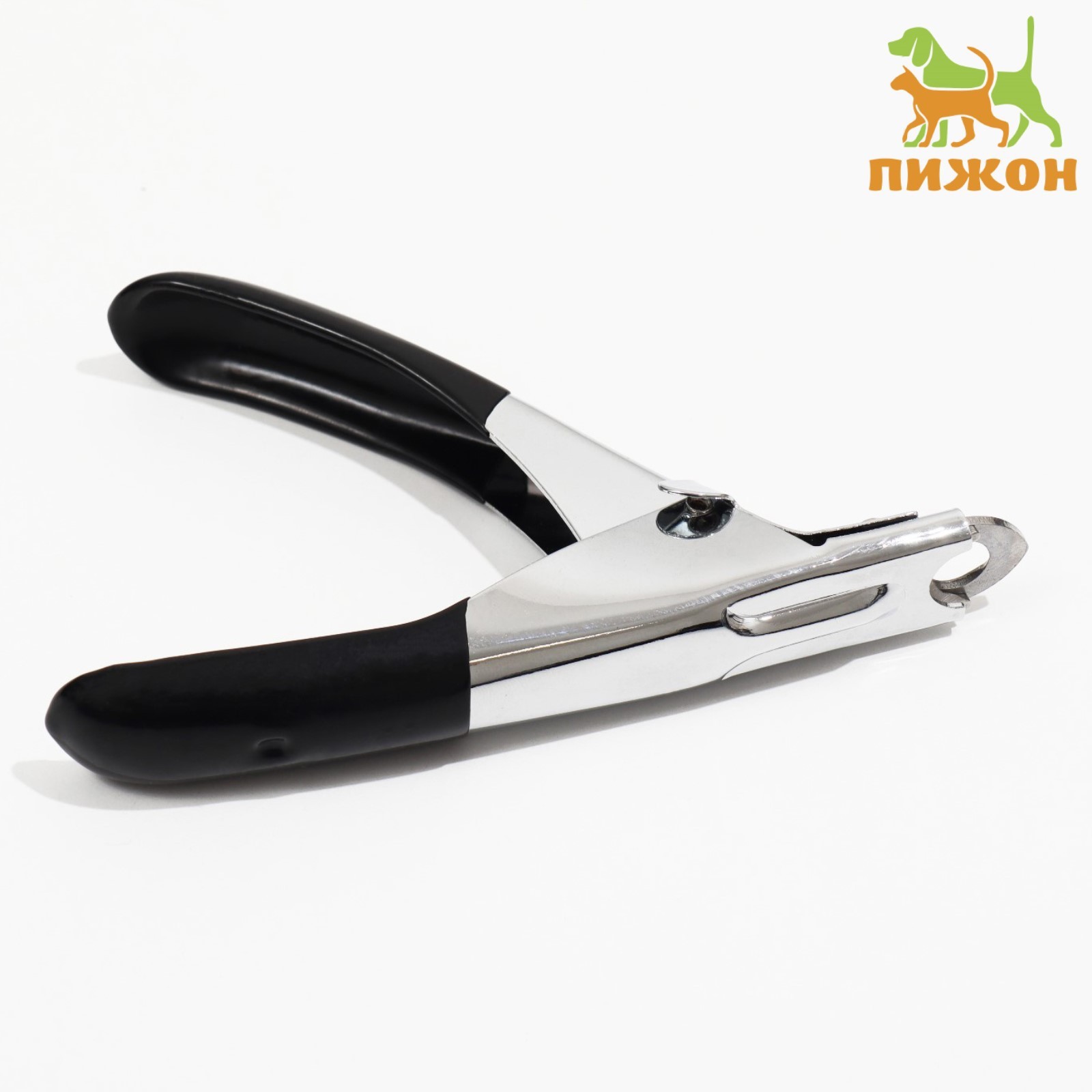 Когтерез-гильотина с прорезиненными ручками, 12 х 7,5 х 1,4 см, эконом ...