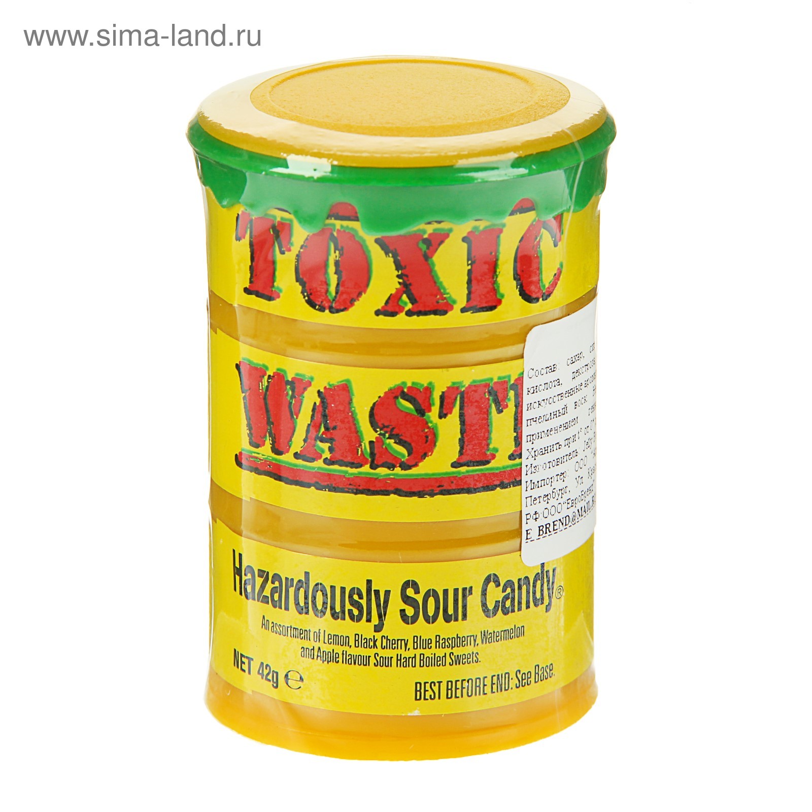 Леденцы Toxic waste tub yellow, 42 г (3593471) - Купить по цене от 131. ...