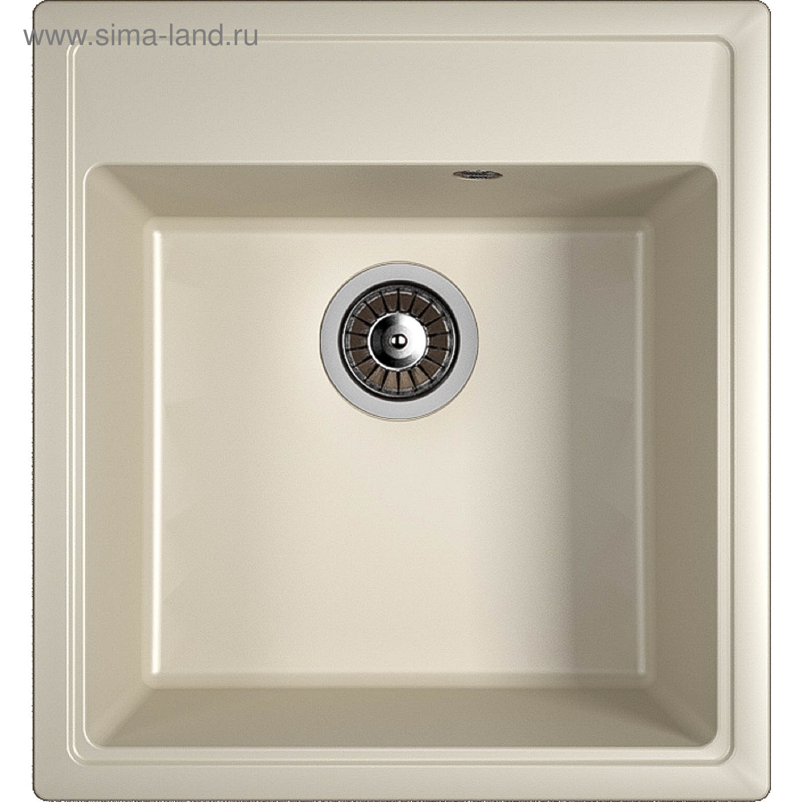 Мойка кухонная из камня Dr.Gans «Ника-470», 470х510 мм, цвет белый ...