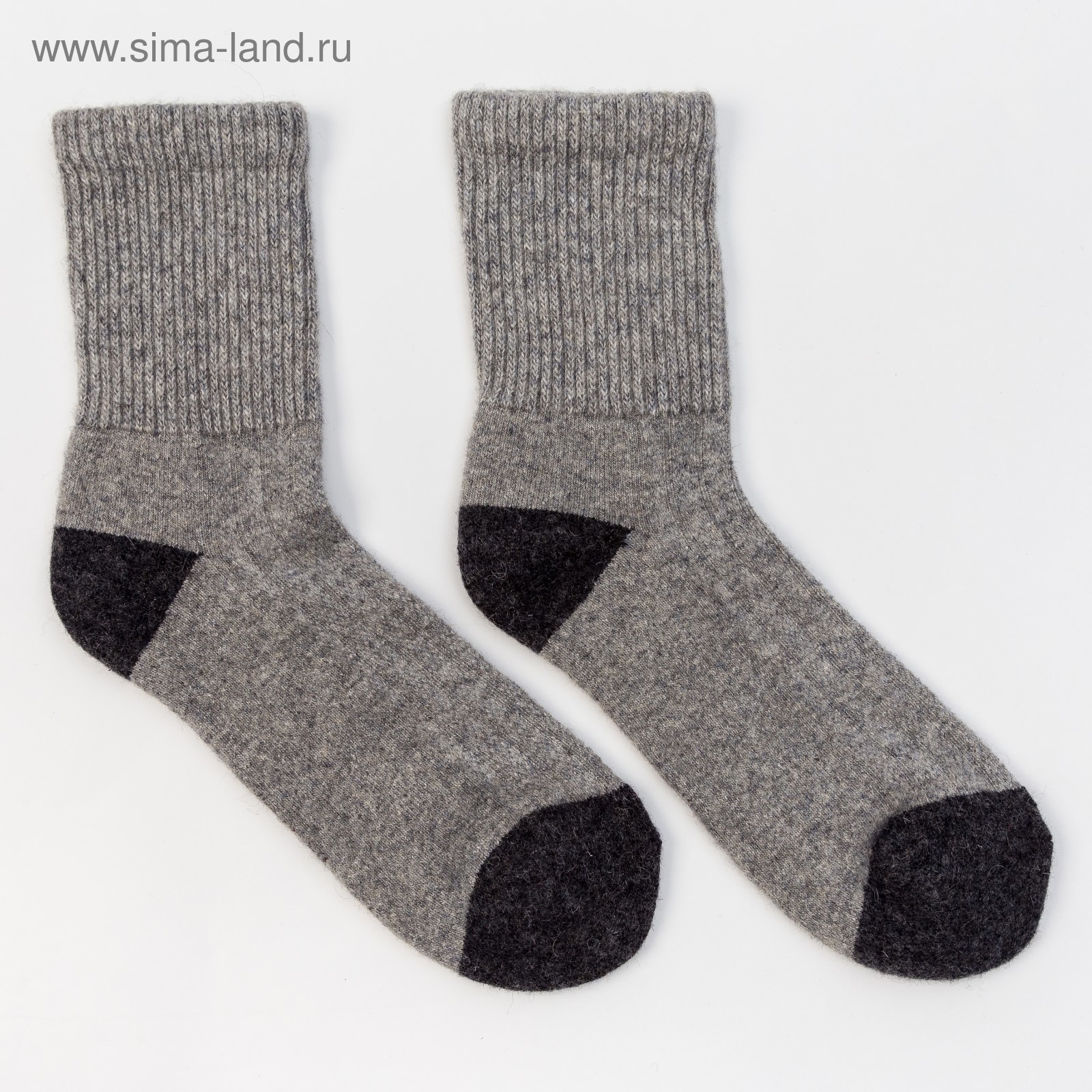Носки мужские из монгольской шерсти, цвет серый, размер 27 (40-42 ...