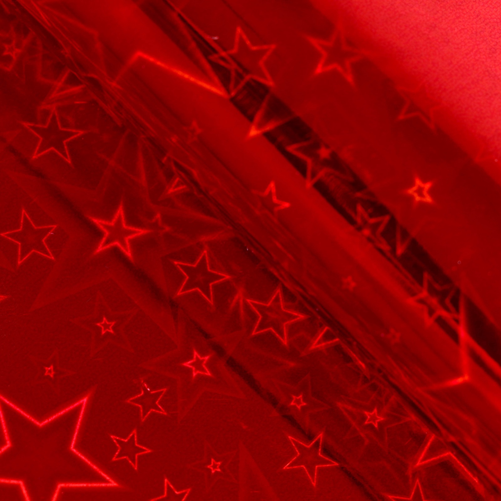 Бумага голографическая «Звездопад», красная, 70×100 см (128607 ...