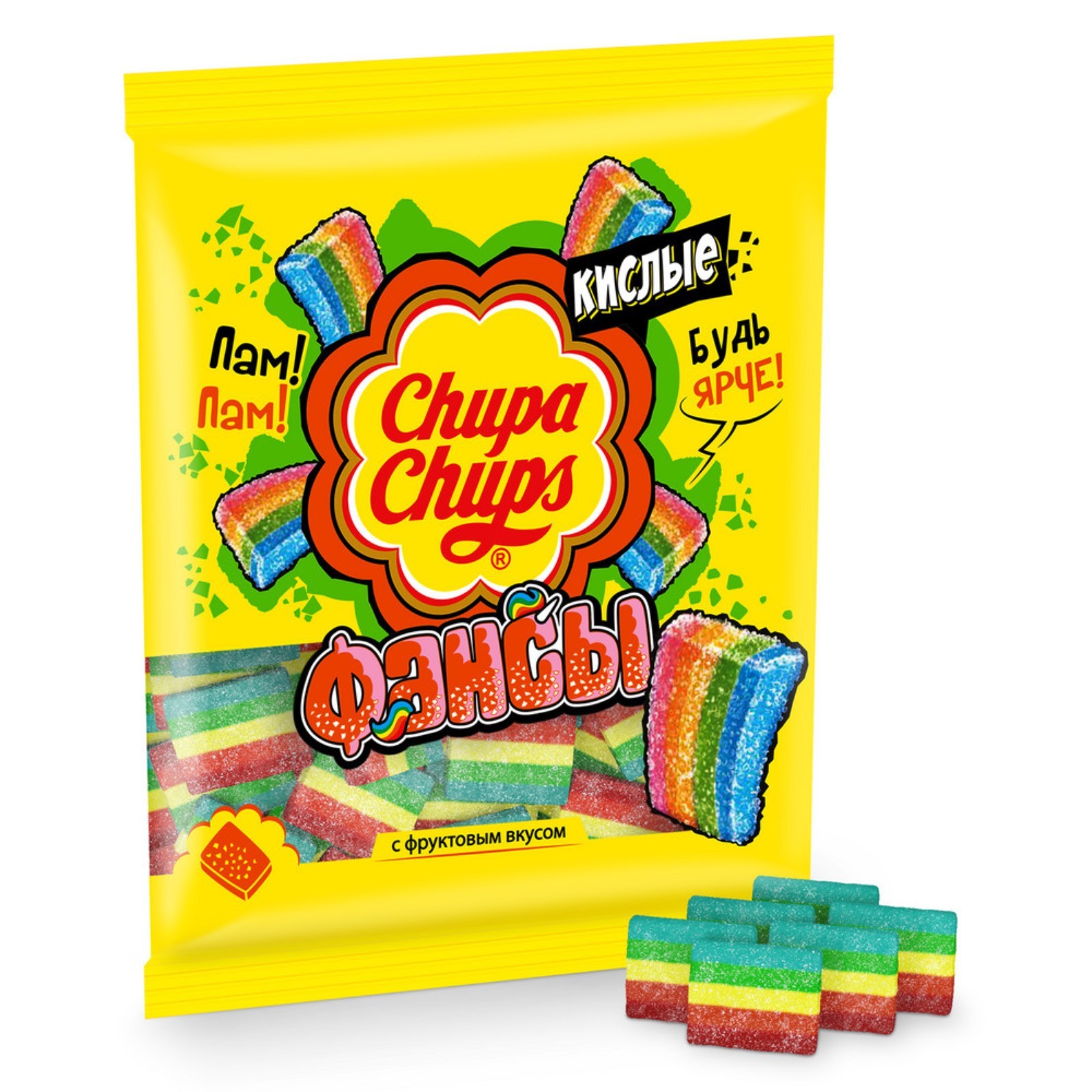 Мармелад жевательный Chupa-Chups "Кислые мини пластиночки", 150 г ...