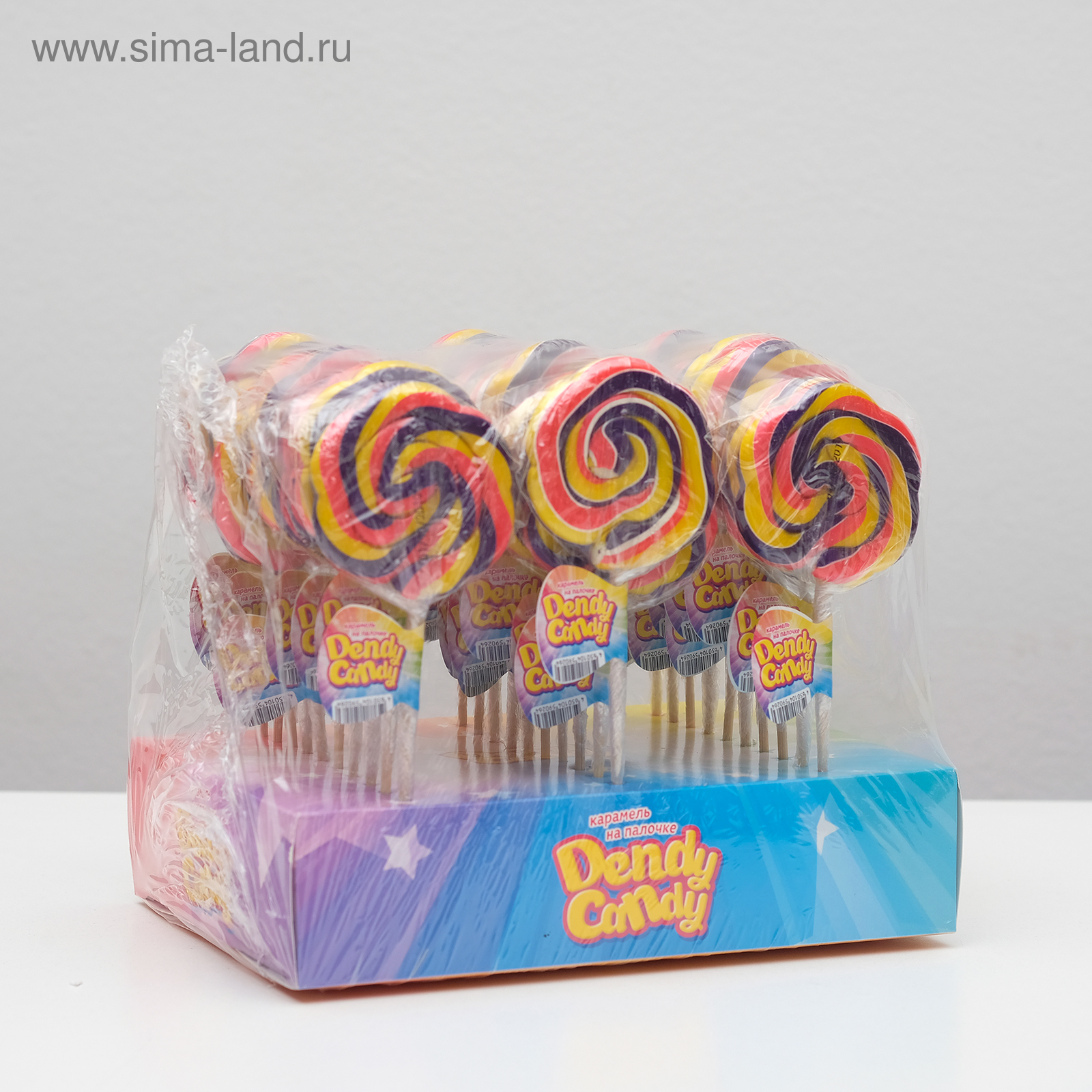 Леденцовая карамель на палочке Dendy Candy «Цветок Твист», 30 г ...