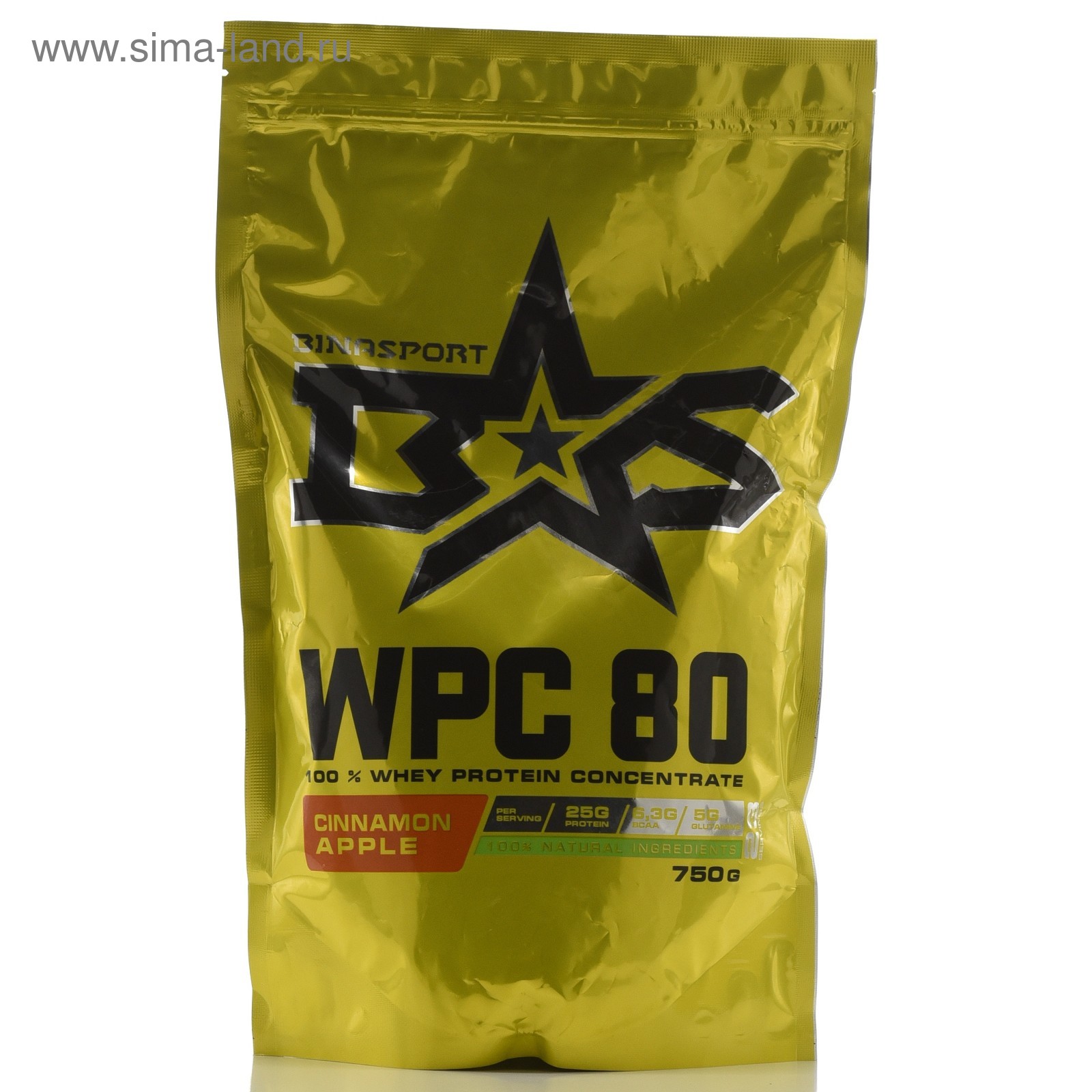 Протеин Binasport WPC 80 WHEY PROTEIN 80, яблоко-корица, 750 г (4713882) - Купить по цене от 927 ...