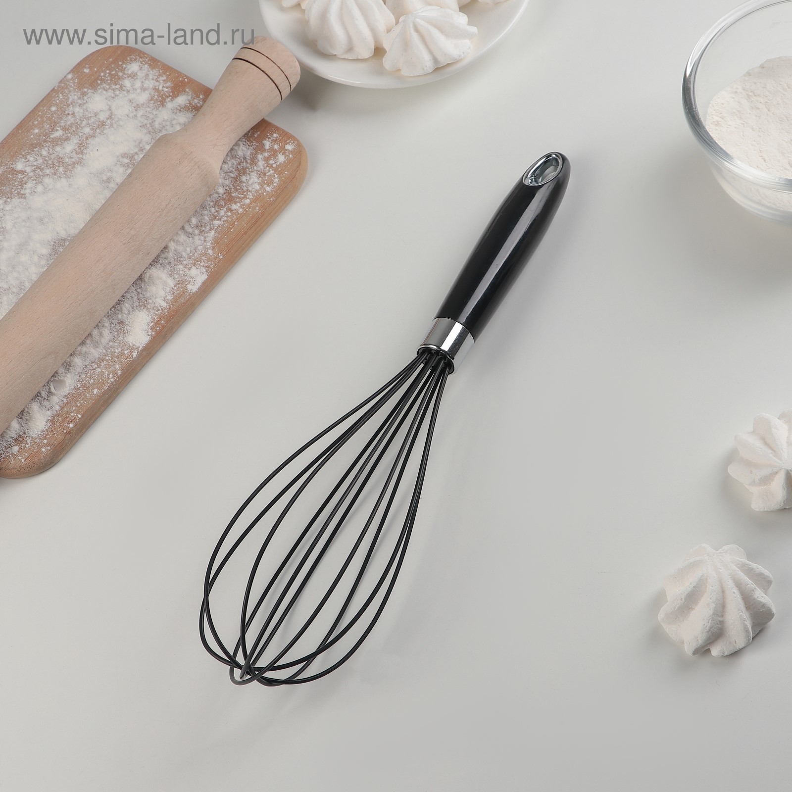 Венчик для взбивания Доляна «Скина», 32 см, цвет чёрный (4593556 ...