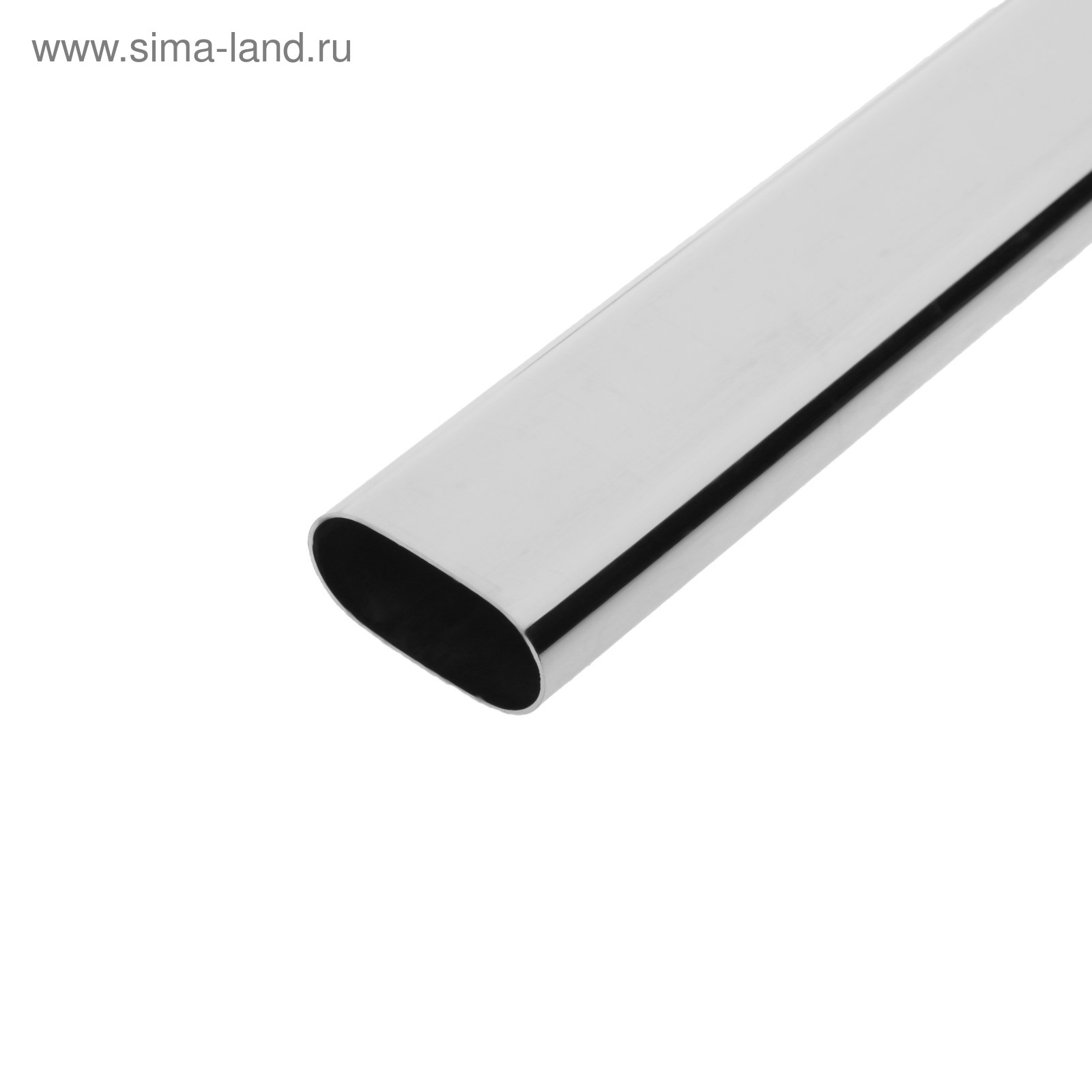 Труба ТУНДРА овальная 30х15 мм, L=1000 мм, цвет хром (5017317) - Купить ...