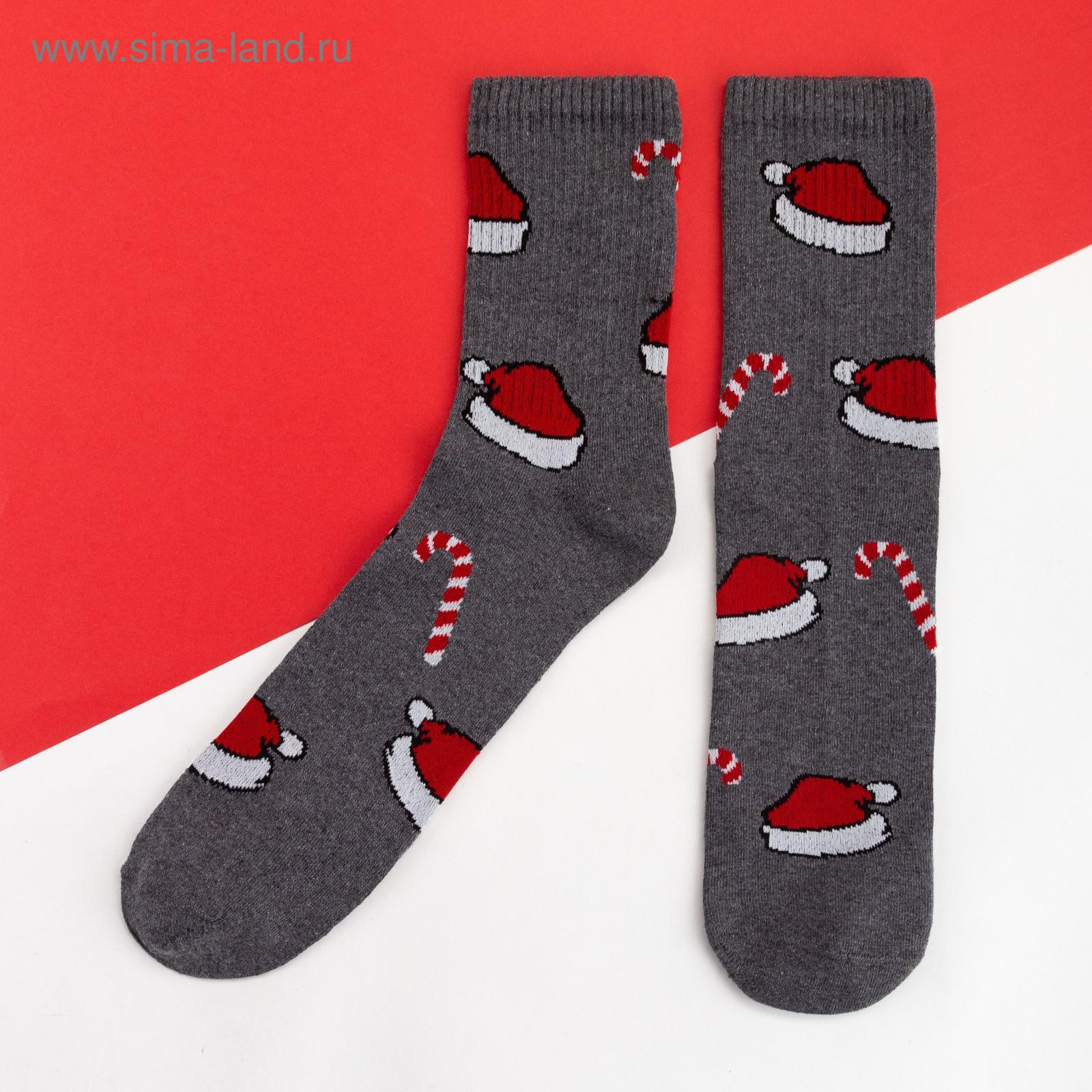 Носки новогодние мужские KAFTAN "New year" размер 41-44 (27-29 см ...