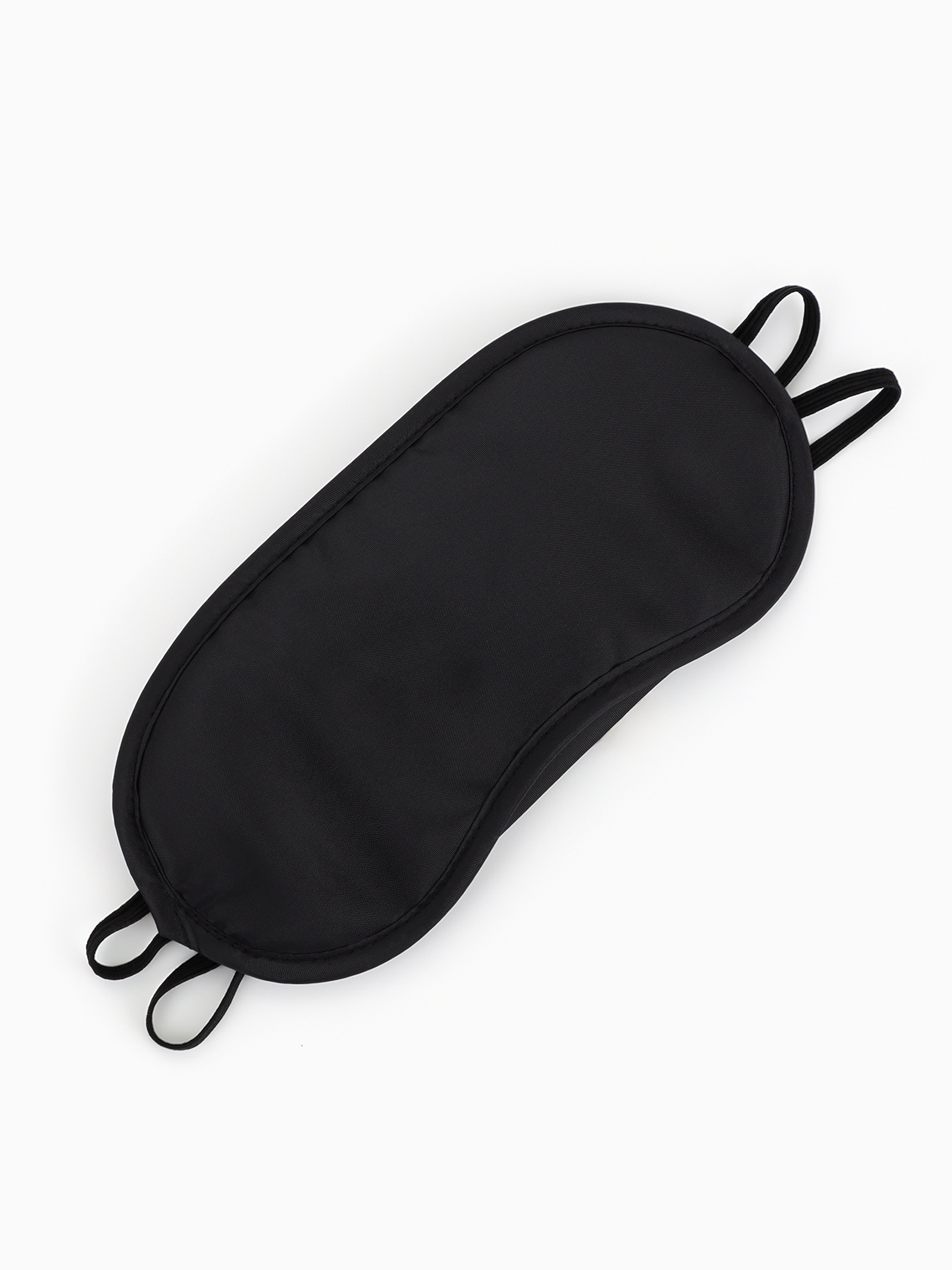 Маска для сна, сатиновая, с носиком, двойная резинка, 19×8.5 см, чёрная ...