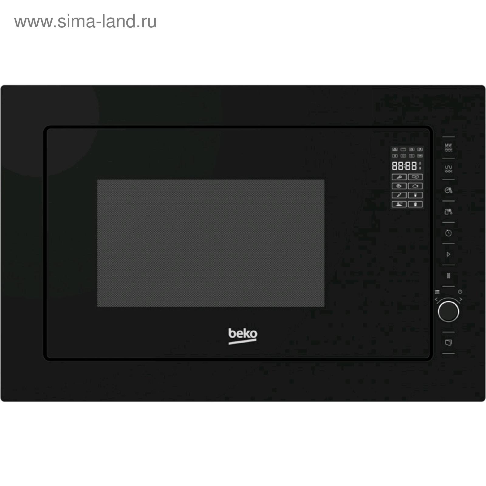 Встраиваемая микроволновая печь Beko MGB 25333 BG, 900 Вт, 25 л, таймер ...