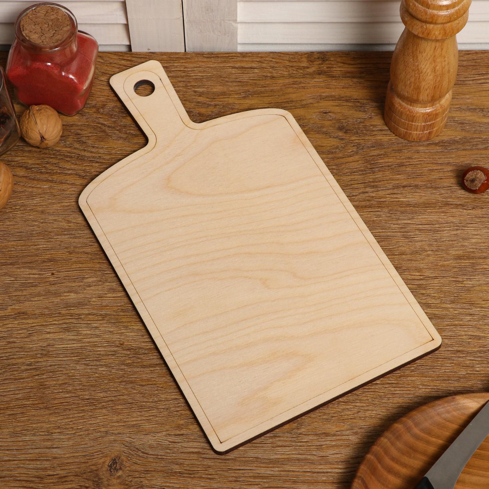 Доска разделочная и сервировочная двухсторонняя, цилиндровая, с ручкой ...