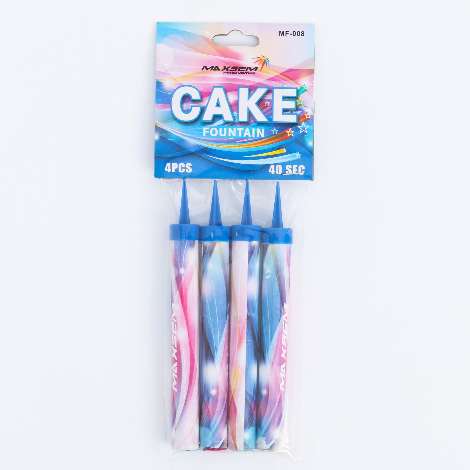 Свечи фонтаны для торта "Цветные искры", 10 см, 30 секунд, цветное ...