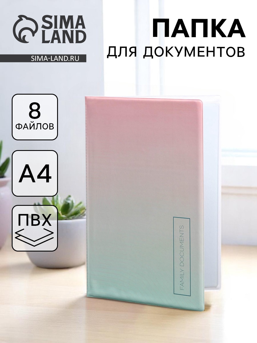 Папка для семейных документов «Docs», 8 файлов А4 (5365313) - Купить по ...