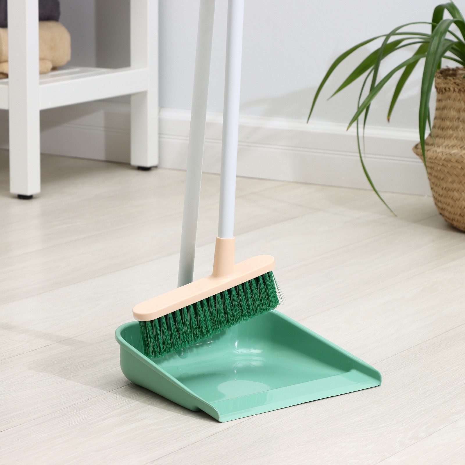 Щётка для пола с совком SoftFlex 5000, щетина МИКС, цвет белый (7102175 ...