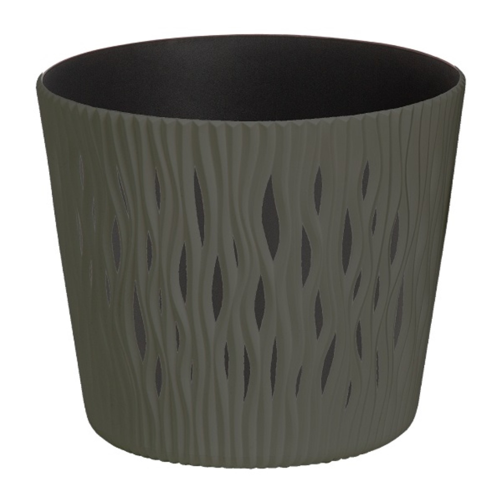 Кашпо SANDY ROUND, 2 предмета: внутренняя и наружная ёмкости, 5 л, цвет ...