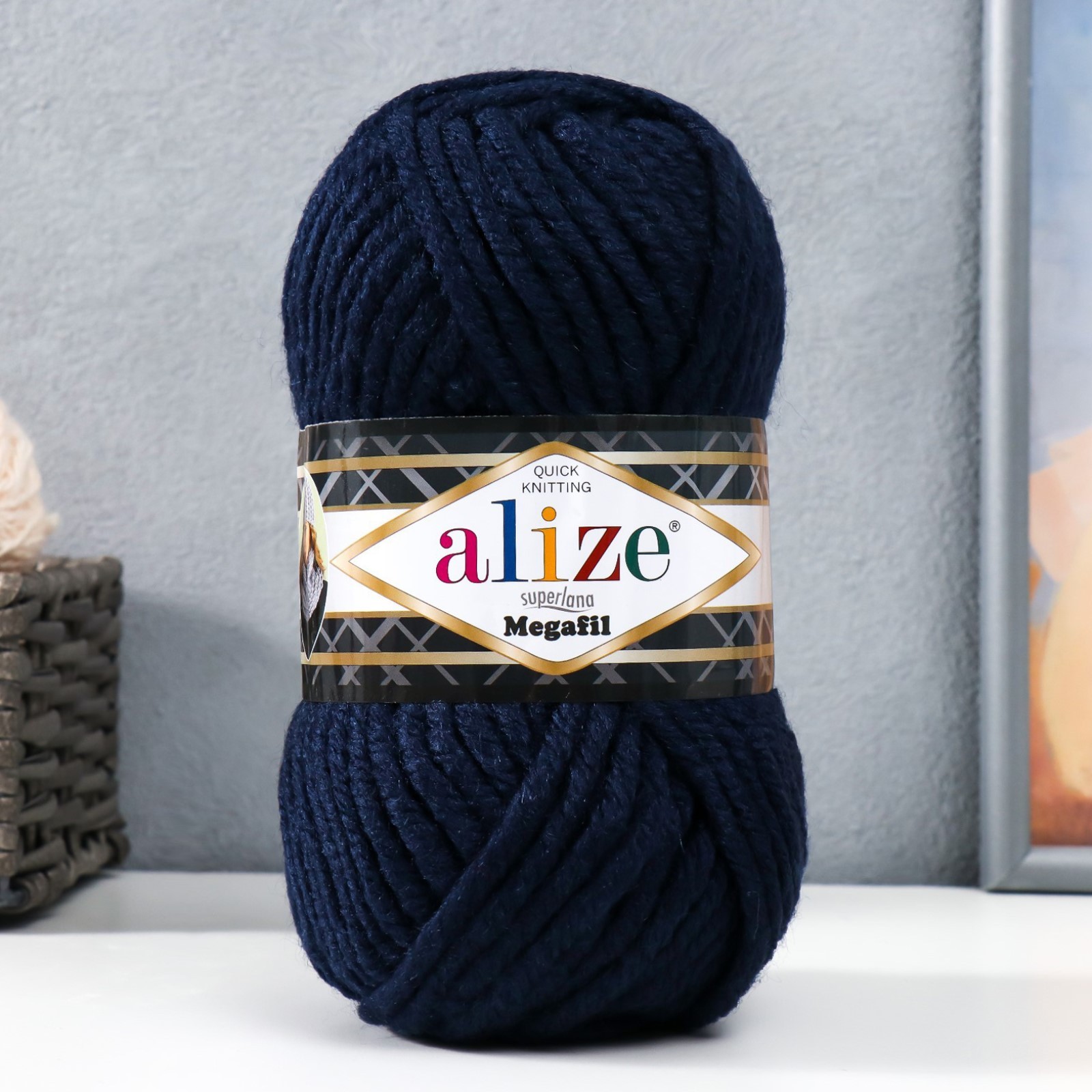 Пряжа для вязания спицами, крючком ALIZE, Superlana megafil, 25% шерсть ...