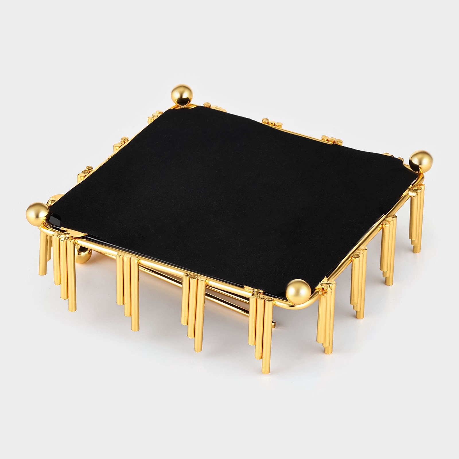 Салфетница «Гравитация», 15×15×6,5, цвет металла золотой (7374617 ...