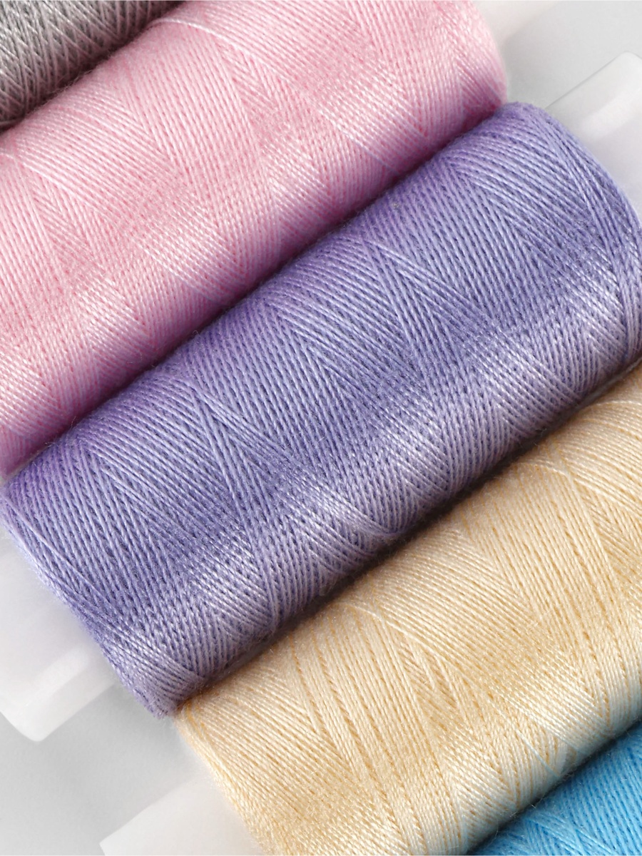 Нитки «Пастель», 40/2, 200 м, набор 5 шт., разноцветные (7314079 ...