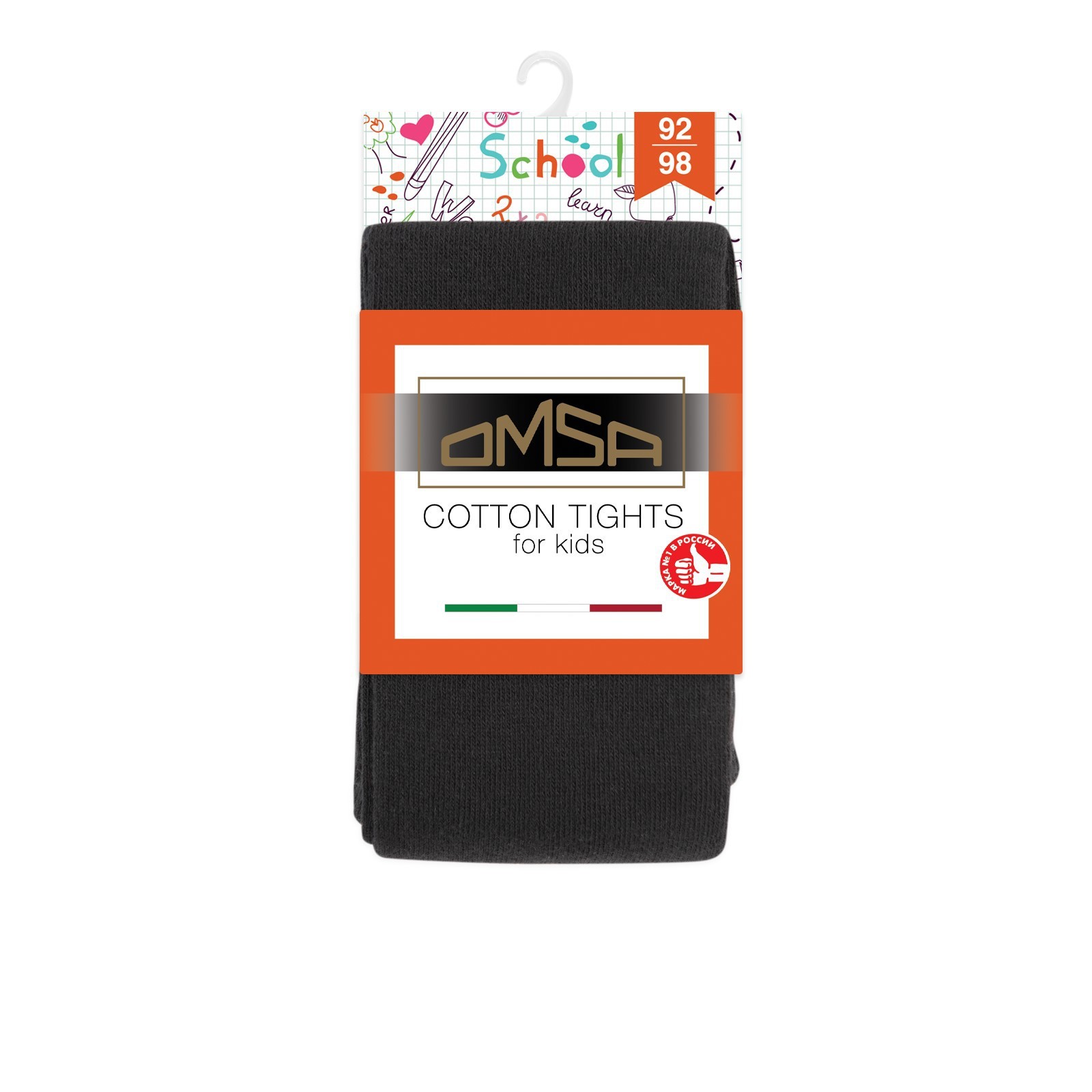 Колготки детские OMSA kids Collant 11С01-1 гладь Nero, размер 104-110 ...