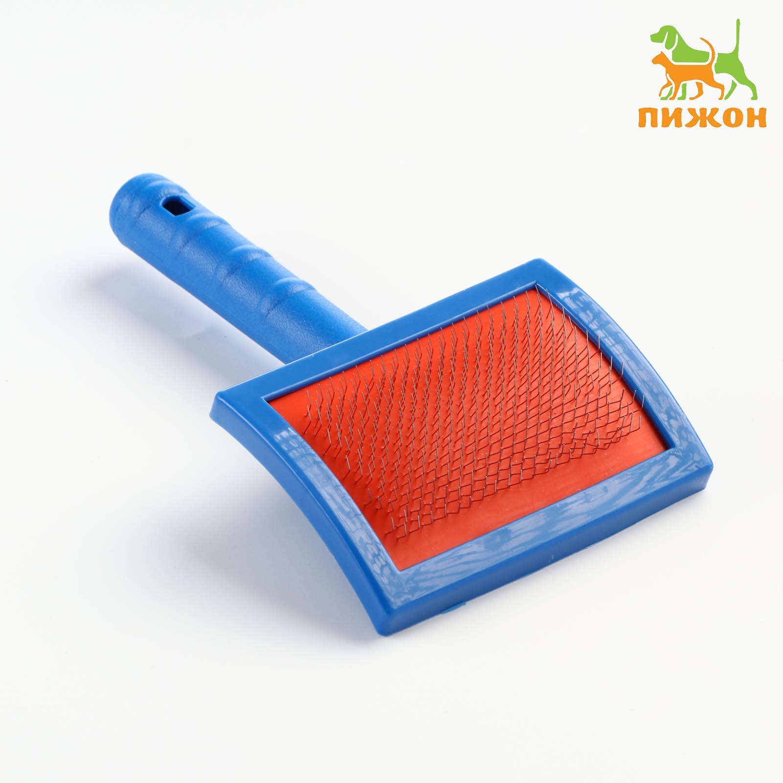 Пуходерка полукруглая Макси без капель, 12 х 20 см, синяя (7437968 ...