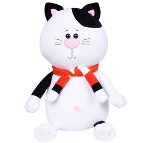 Мягкая игрушка «Кот Томас черно-белый с шарфиком», 35 см (9244524 ...