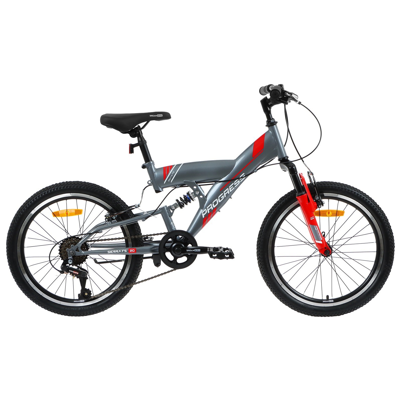 Велосипед 20" Progress Sierra FS RUS, цвет серый, размер 13" (7642712 ...