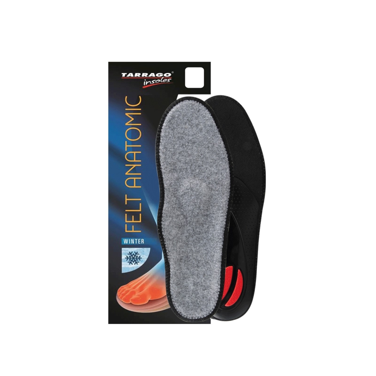 Стельки утеплённые Tarrago Felt Anatomic, анатомические, войлок ...