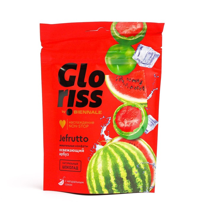 Жевательные конфеты Gloriss Jefrutto Освежающий Арбуз 75г (8171261 ...