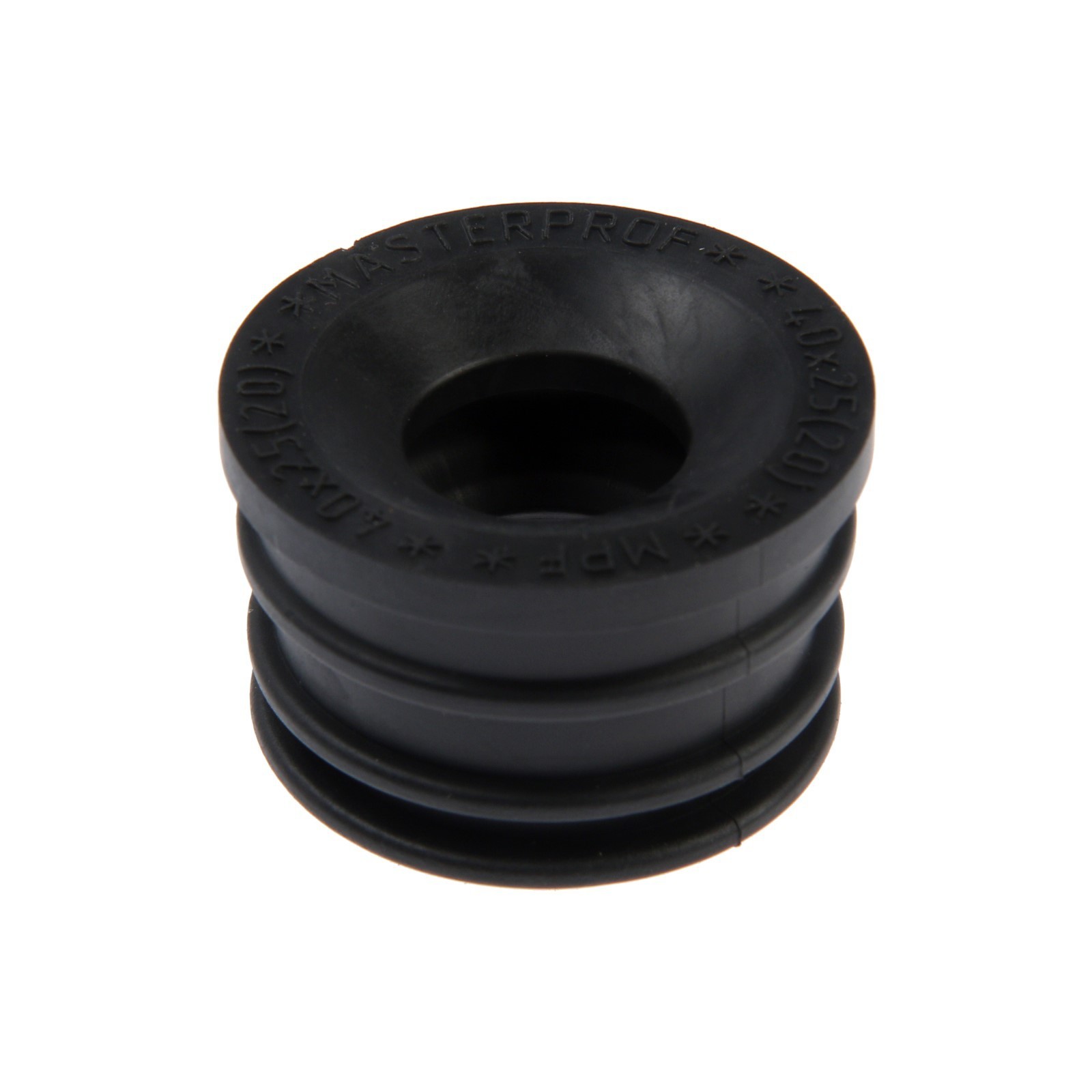 Манжета переходная MasterProf ИС.131646, d=40×25 мм, для канализационных труб, ТЭП, черная ...