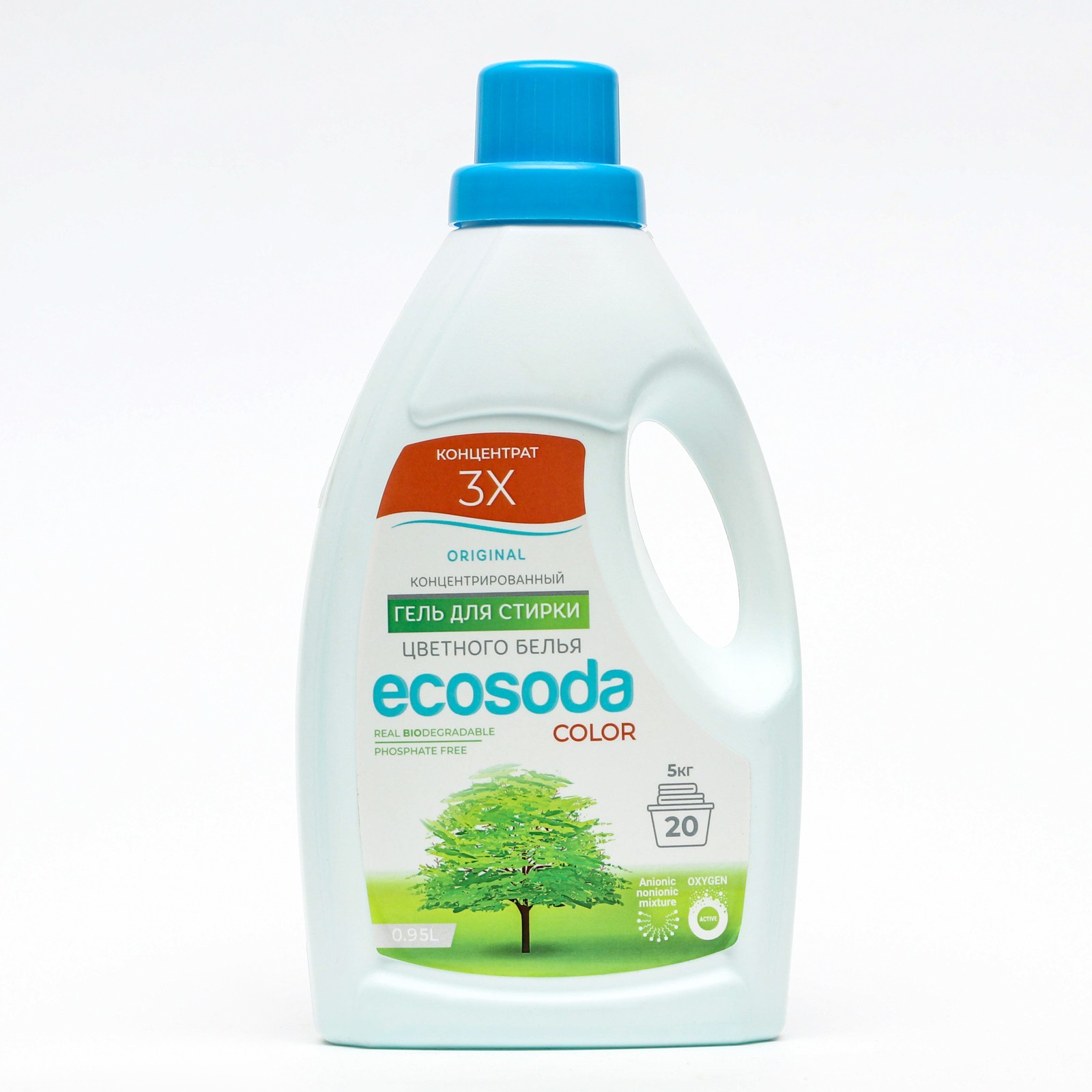 Гель для стирки ЕCOSODA "COLOR" для цветного белья, 950 мл (9176033 ...