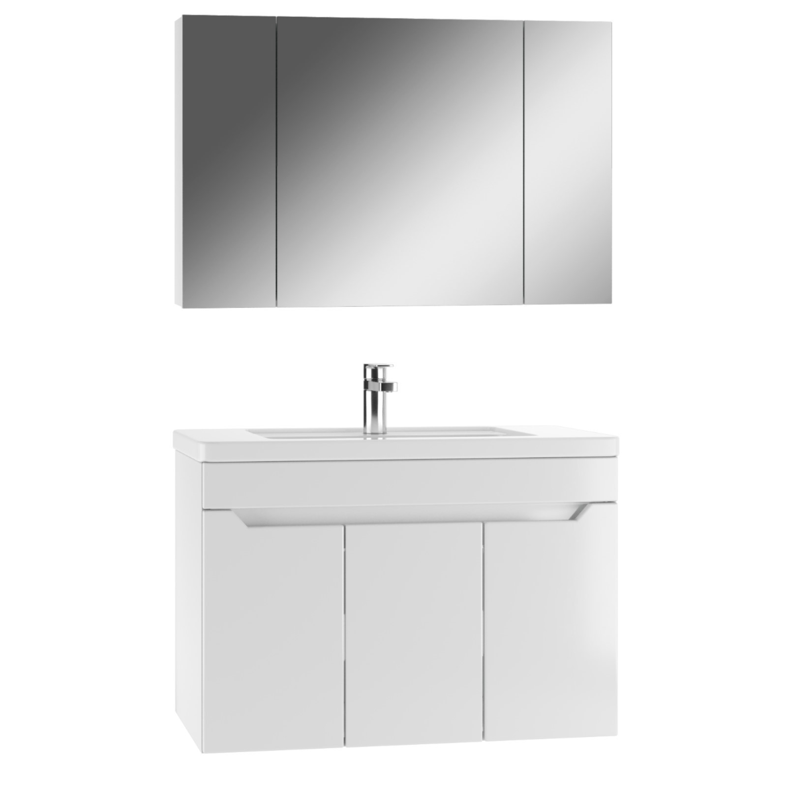 Комплект мебели для ванной Айсберг Мечта Марио 100, без ящика ...