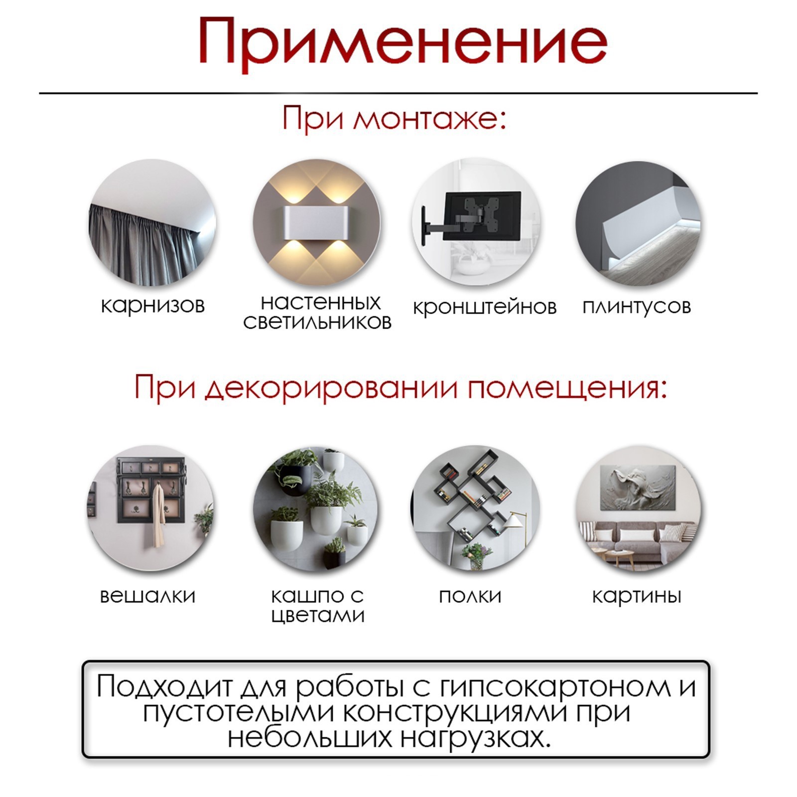 Дюбель "ТУНДРА", тип "Бабочка", для пустотелых конструкций, нейлон ...