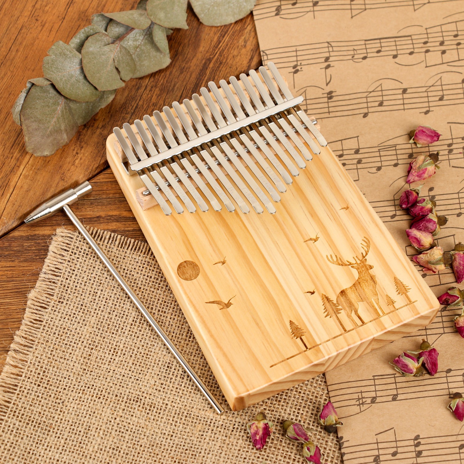 Калимба Music Life 17 нот, дикий мир (9406923) - Купить по цене от 989. ...