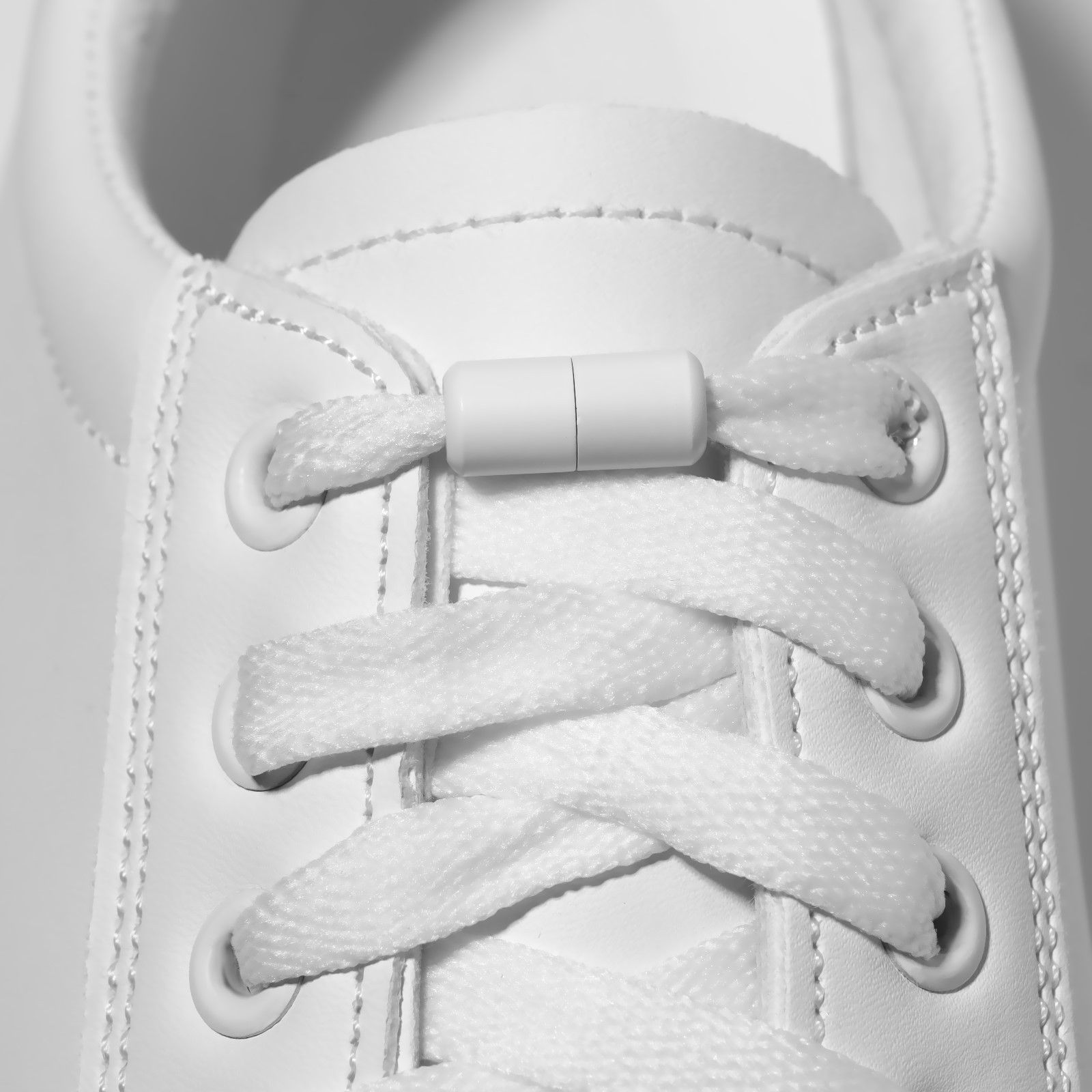 Фиксатор для шнурков, пара, d = 8 мм, 1,8 см, цвет белый (9398399 ...