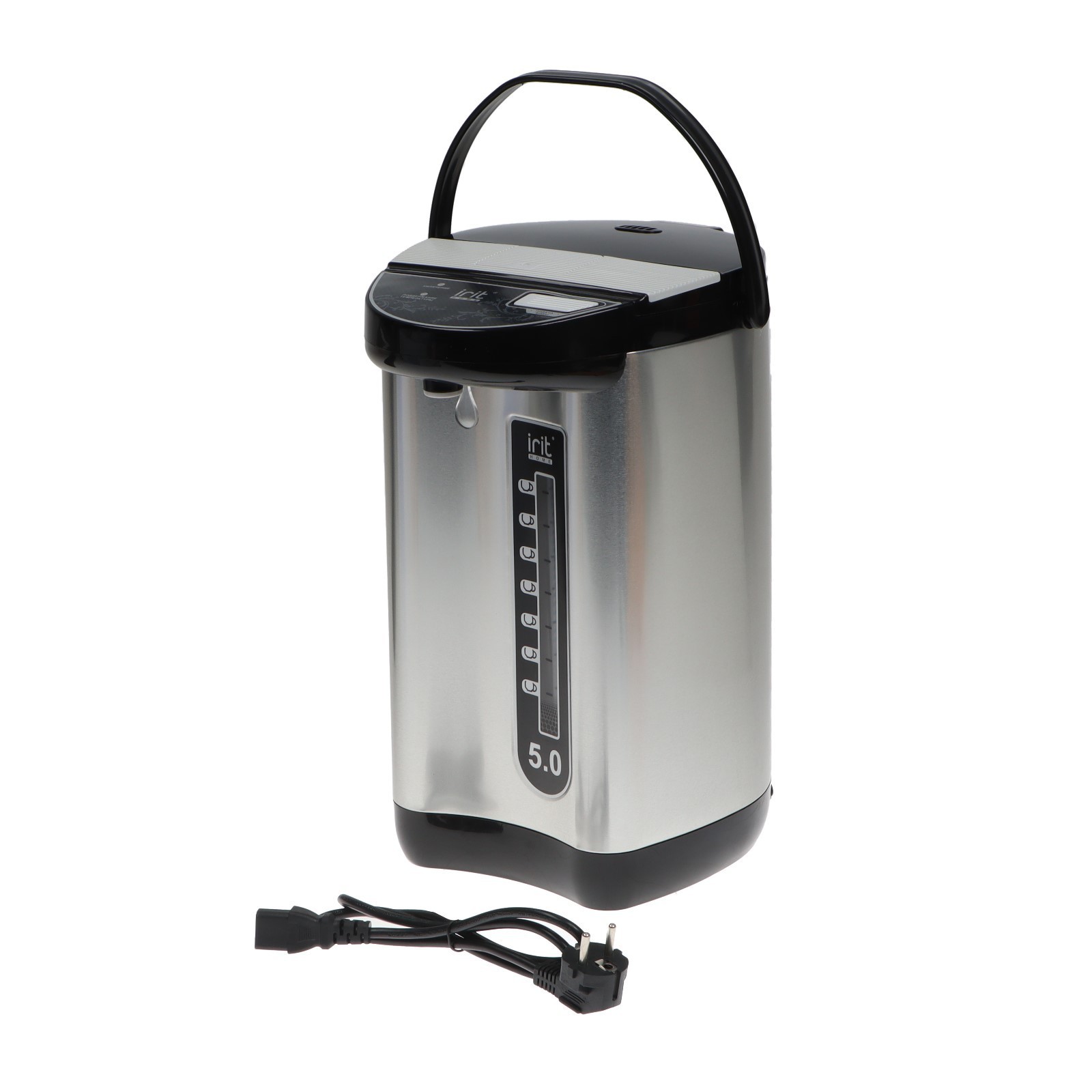 Термопот Irit IR-1419, 5 л, 750 Вт, чёрно-серебристый (9607852) - Купить по цене от 2 399.00 руб ...