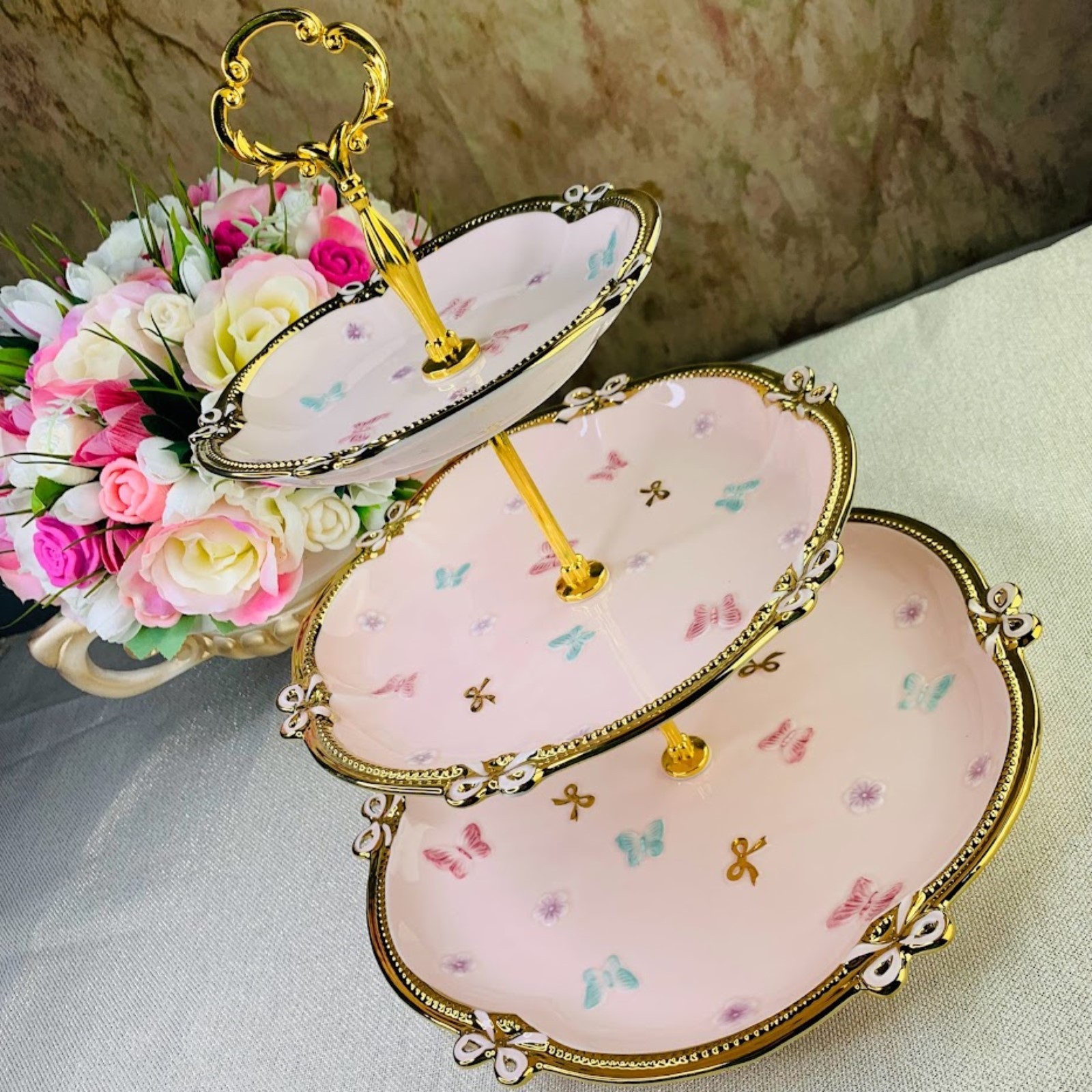 Этажерка трёхъярусная Lenardi «Бабочки» (144-395) - Купить по цене от 4 545.00 руб. | Интернет ...