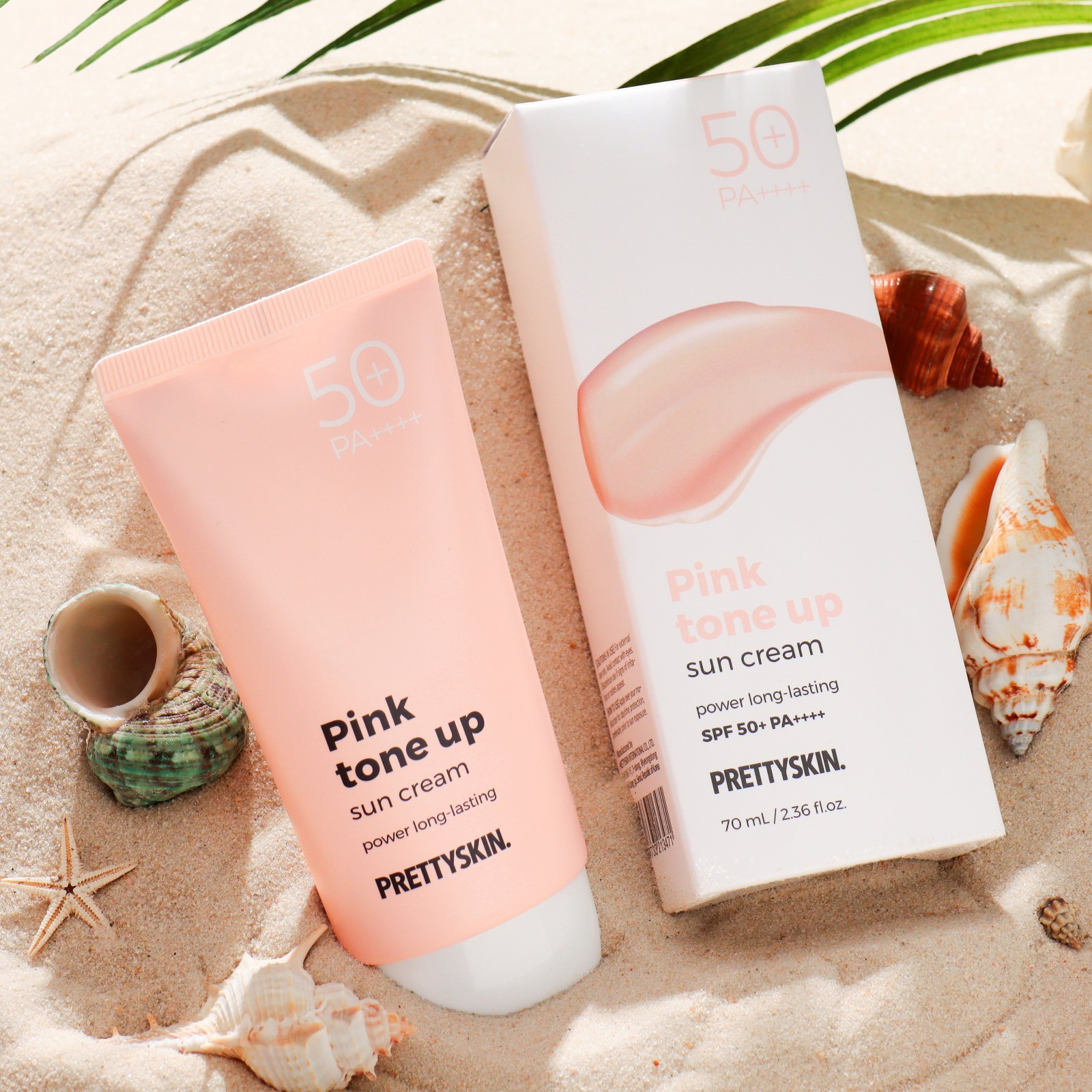 Розовый тонизирующий солнцезащитный крем, PrettySkin Pink Tone-Up Sun ...