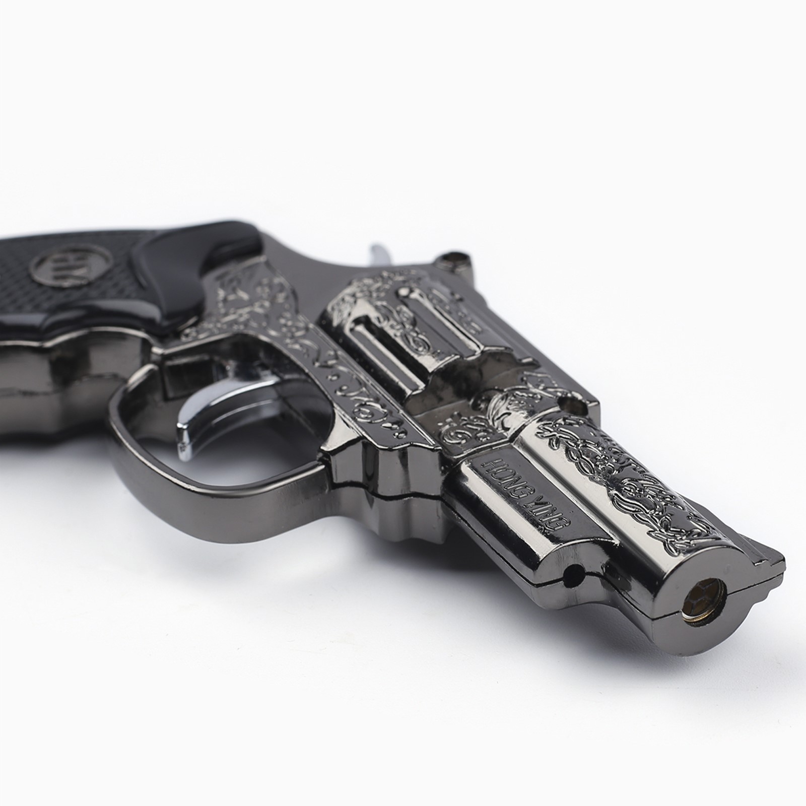 Зажигалка газовая "Револьвер", пьезо, серебро (9759950) - Купить по ...