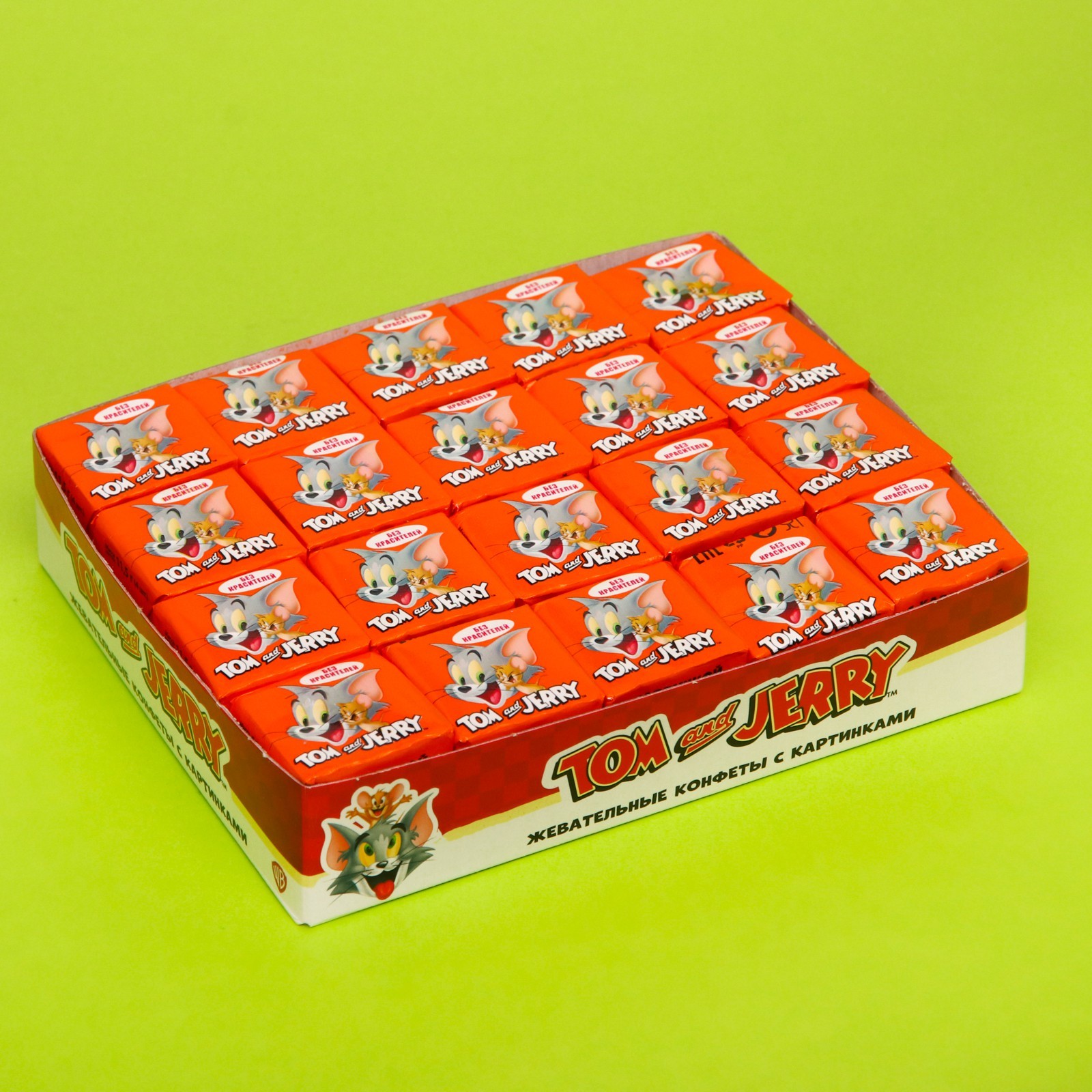 Конфеты жевательные Tom and Jerry со вкусом персика, 11,5г. (9827614 ...