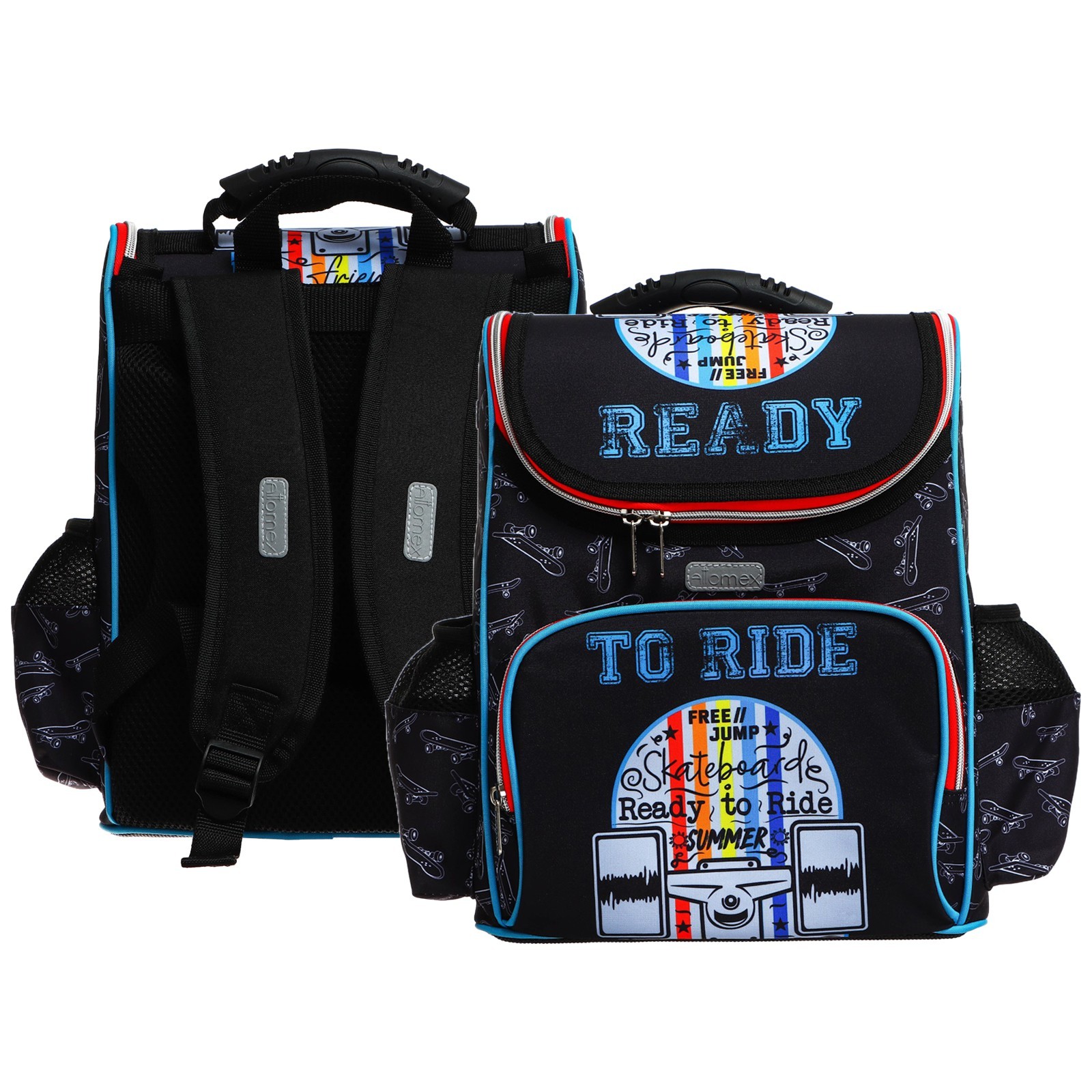 Ранец школьный Стандарт, 34 х 27 х 20 см, deVENTE Lite Ready to Ride, 14л, эргономичная спинка ...